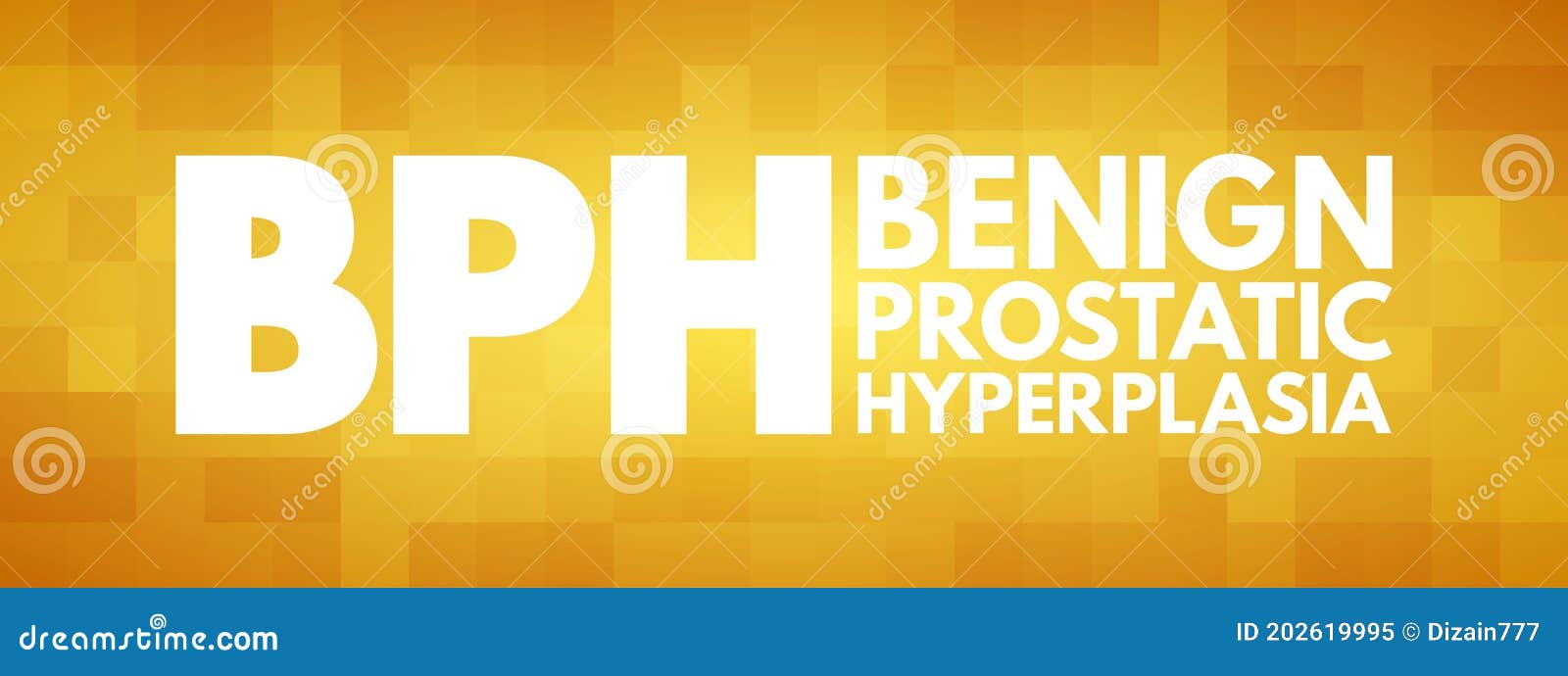 BPH - Benign Prostatic Hyperplasia Acronym Stock Illustration ...