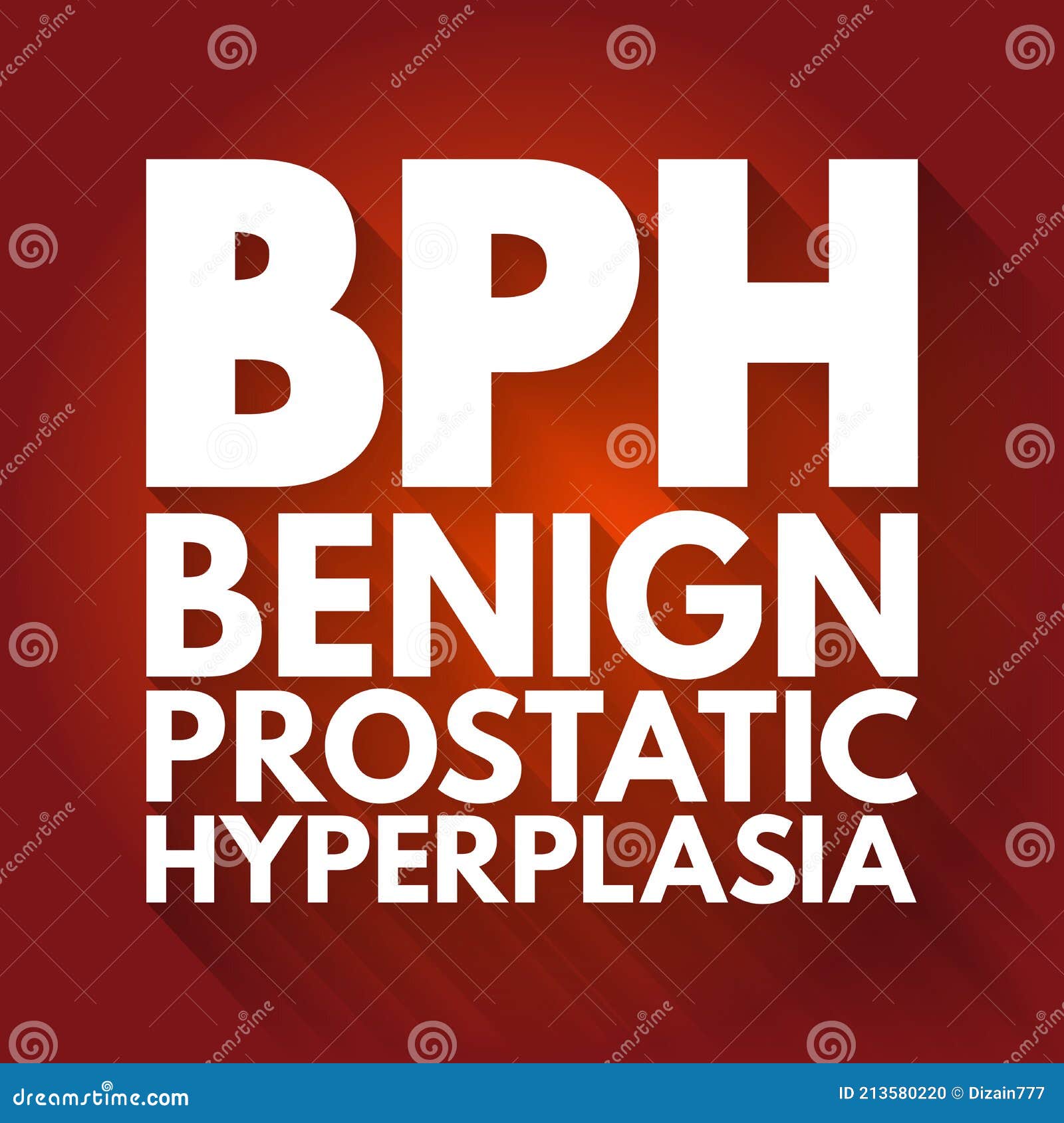 BPH - Benign Prostatic Hyperplasia Acronym, Medical Concept Background ...