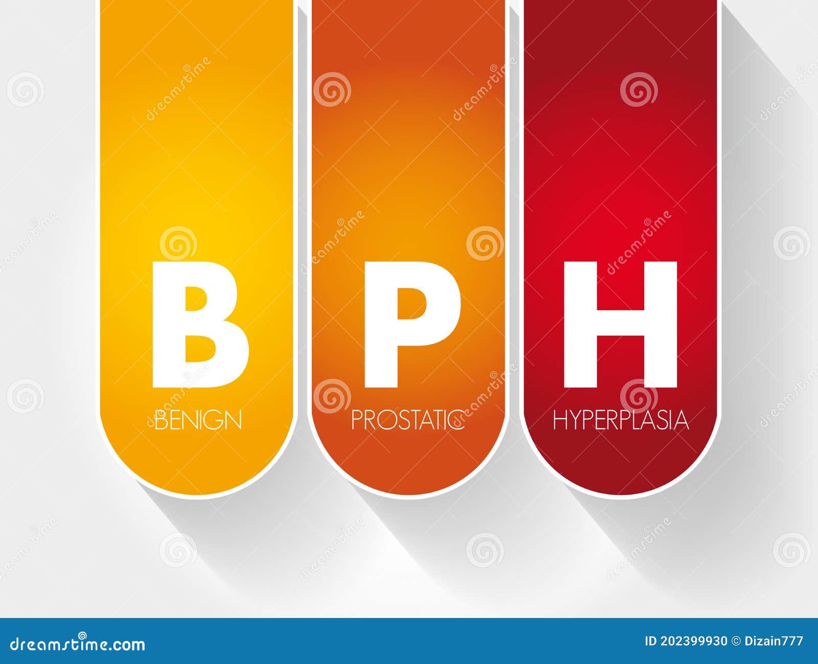 BPH - Benign Prostatic Hyperplasia Acronym Stock Illustration ...