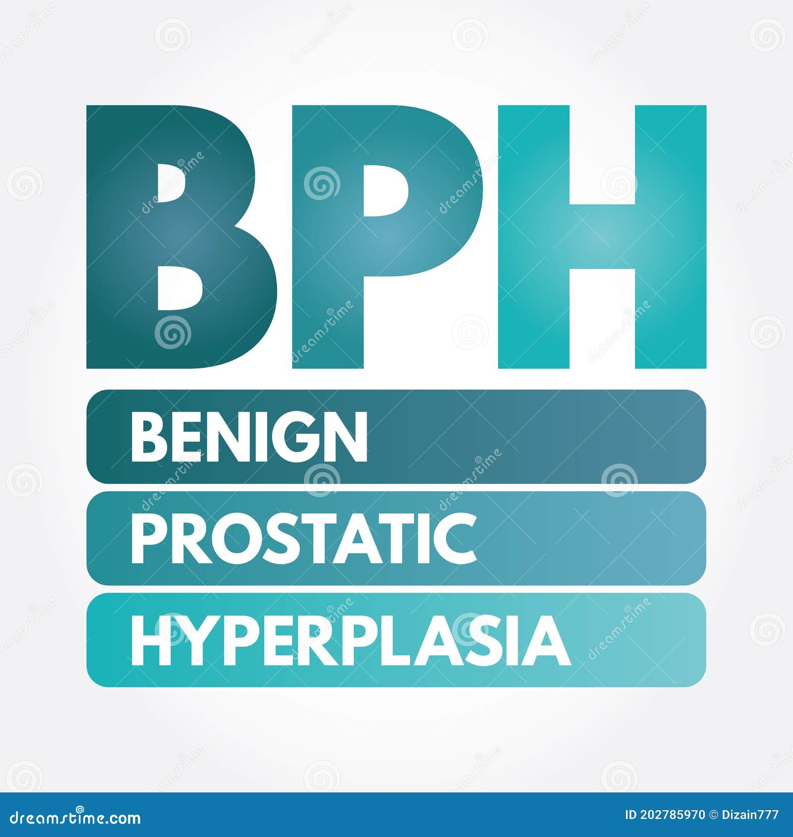 BPH - Benign Prostatic Hyperplasia Acronym Royalty-Free Stock Image ...