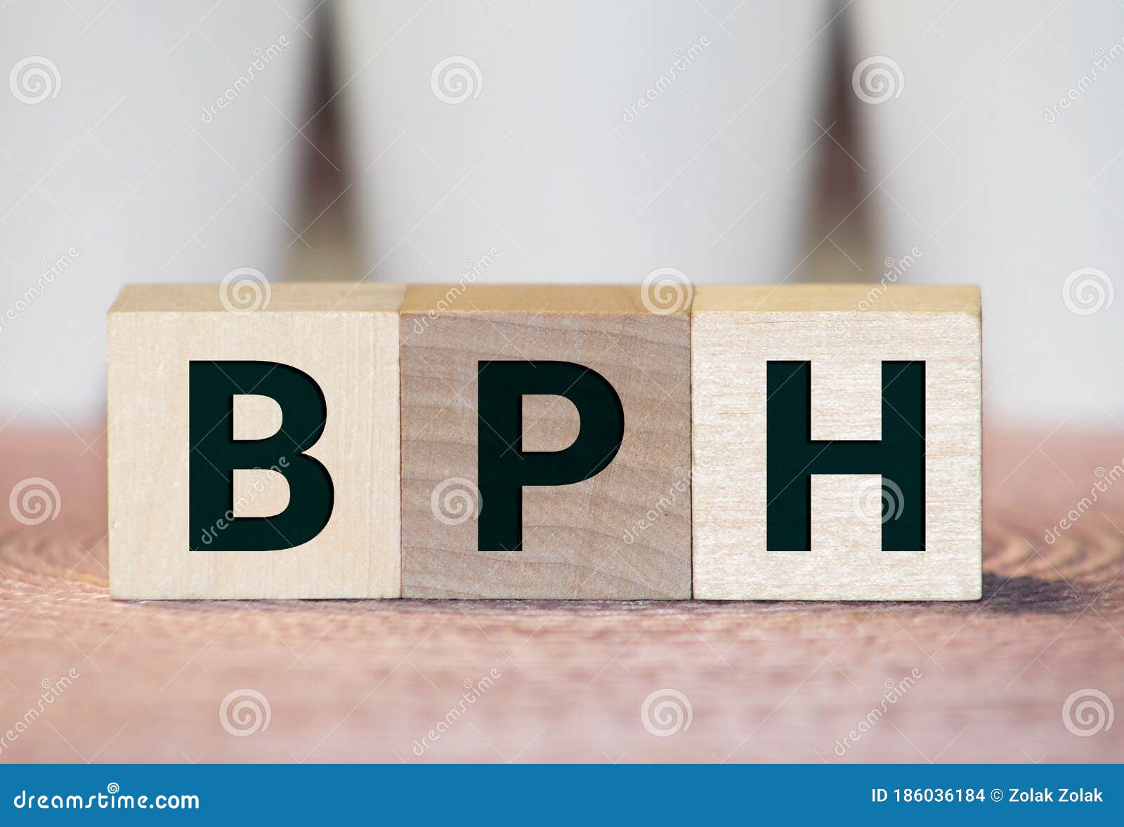 BPH Benign Prostatic Hyperplasia Acronym on Wooden Background Stock ...