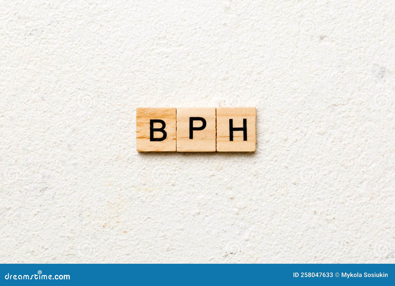 BPH Benign Prostatic Hyperplasia Word Made with Building Blocks, BPH ...