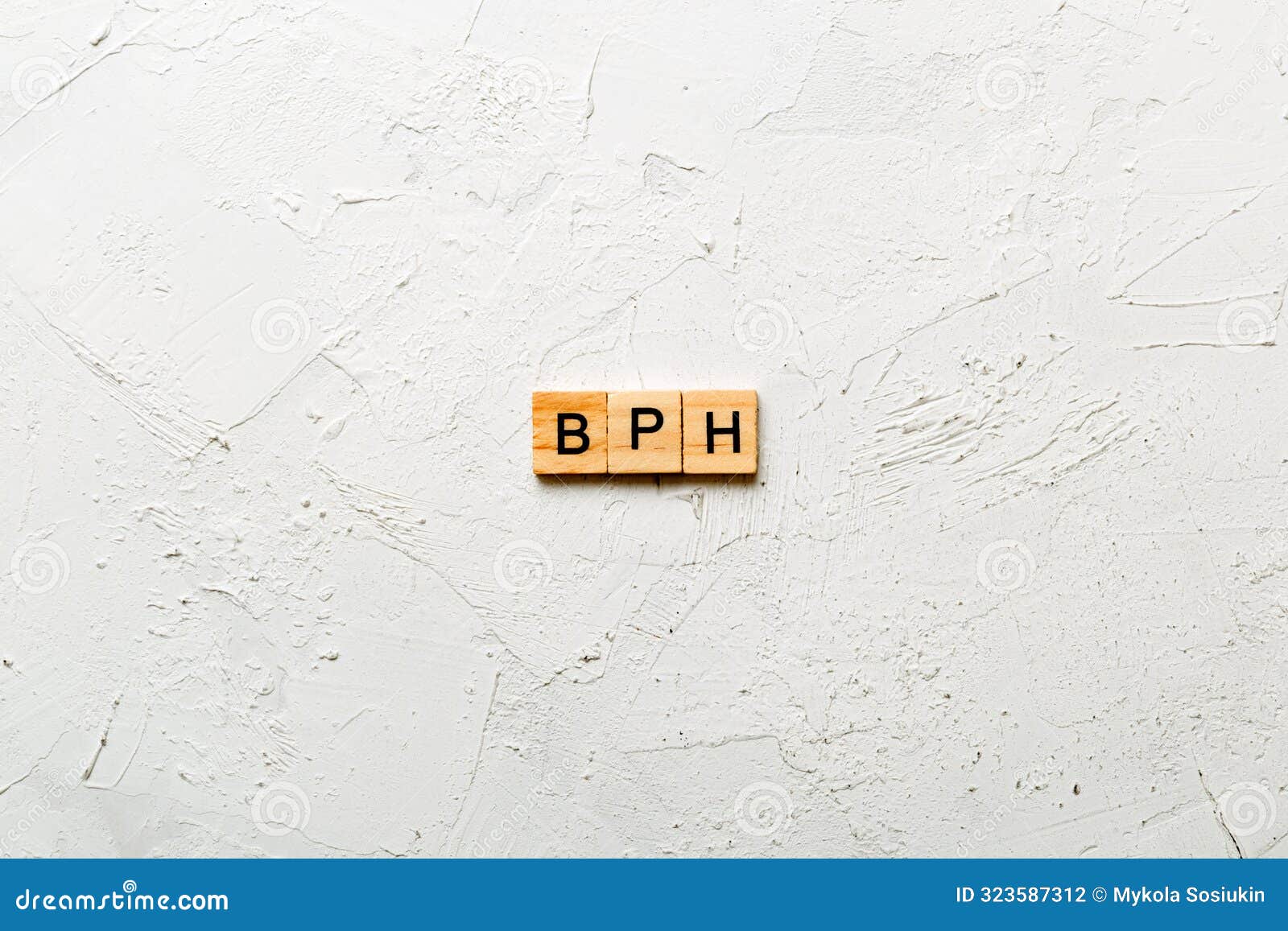 BPH Benign Prostatic Hyperplasia Word Made with Building Blocks, BPH ...