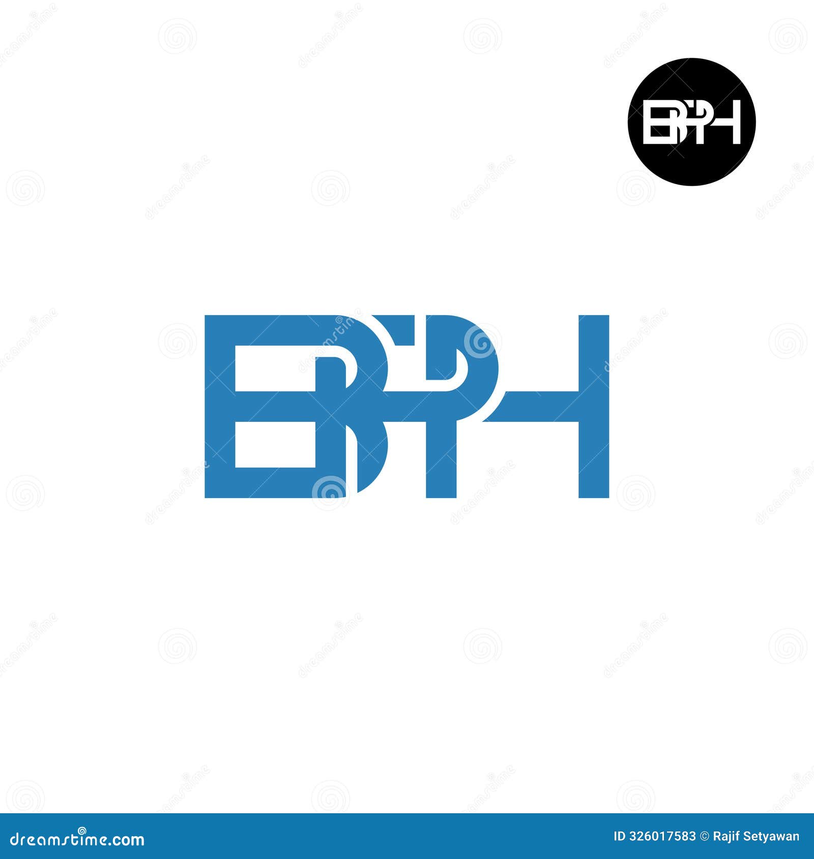 BPH Logo Letter Monogram Design Stock Vector - Illustration of ...