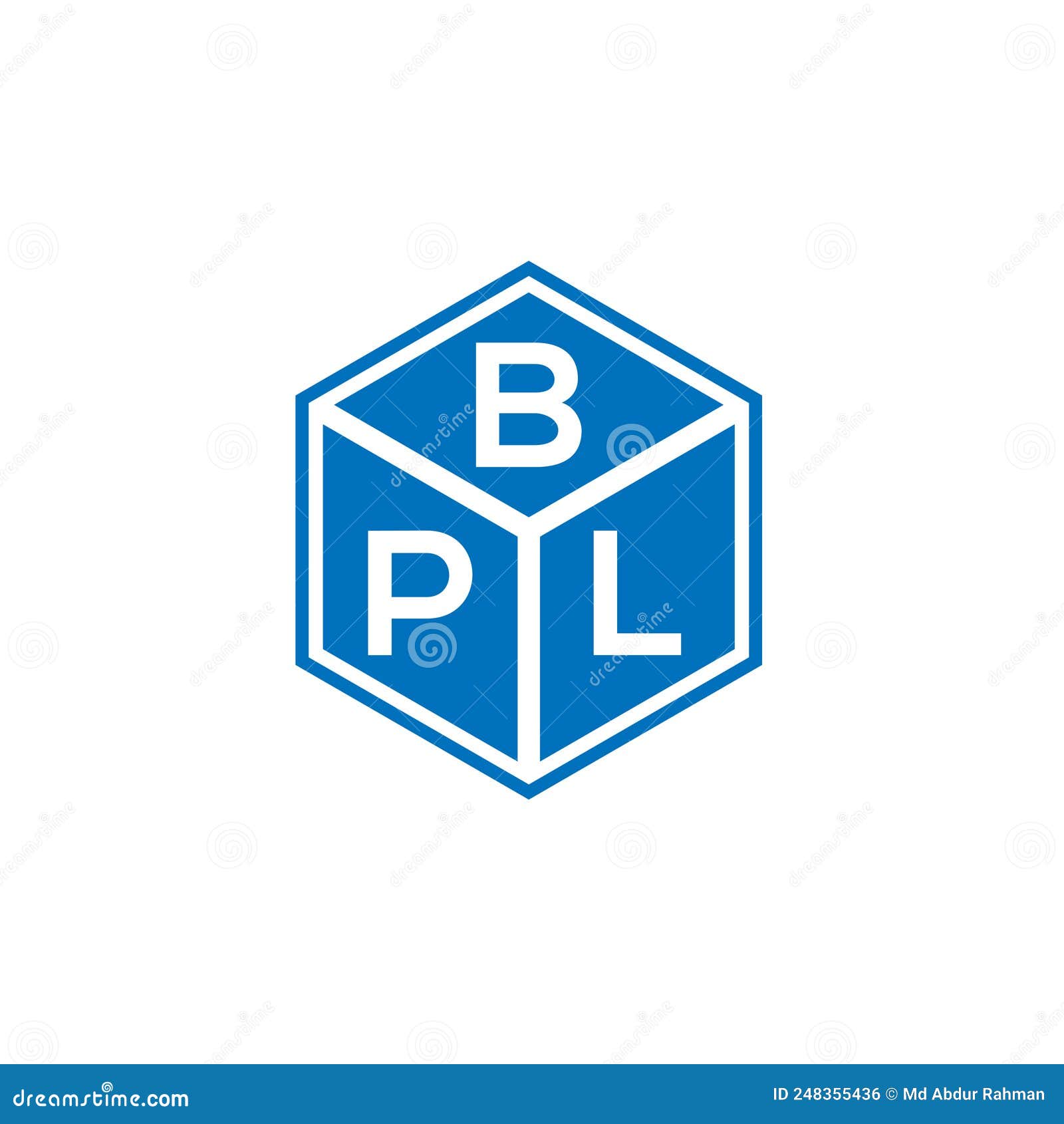 BPL Letter Logo Design on Black Background. BPL Creative Initials ...