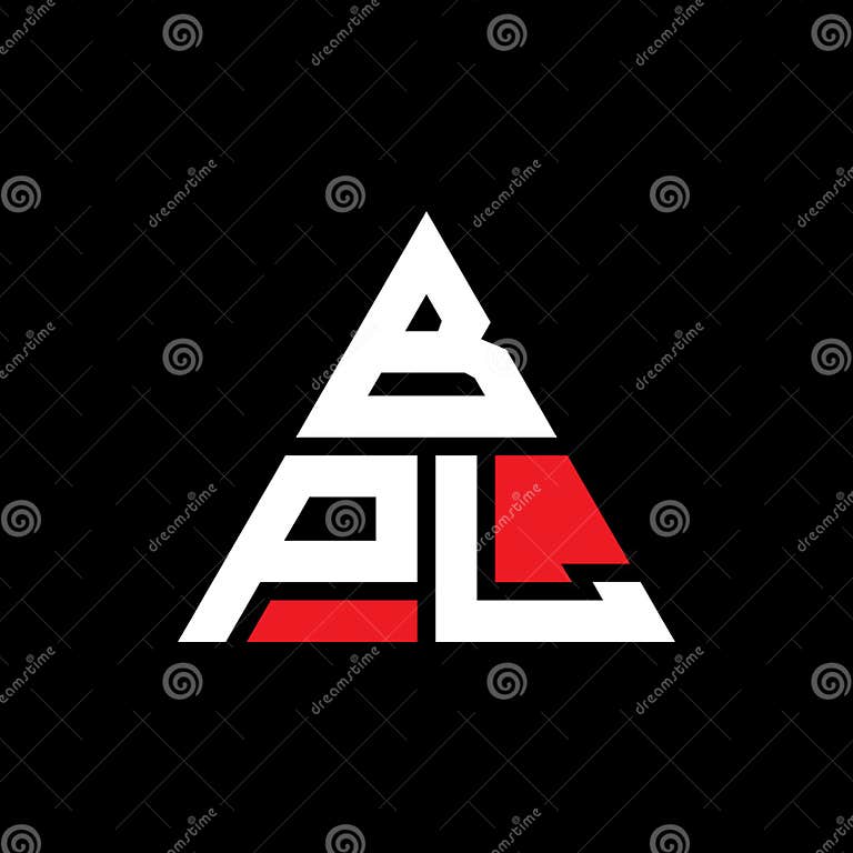 BPL Triangle Letter Logo Design with Triangle Shape. BPL Triangle Logo ...