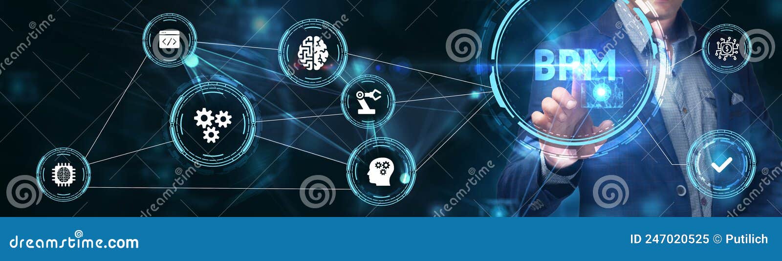 BPM Business Process Management System Technology Concept Stock Image ...
