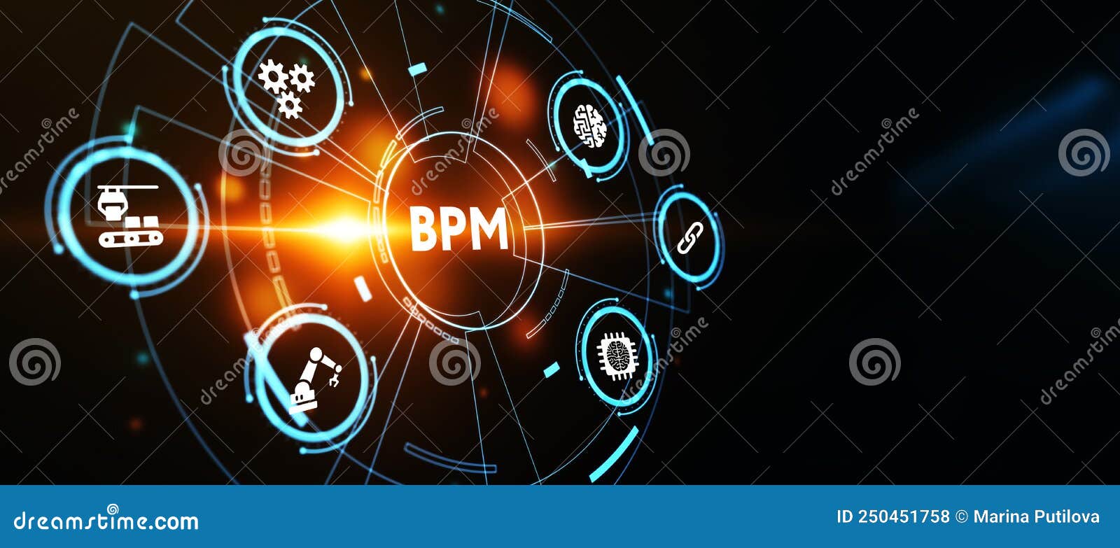 BPM Business Process Management System Technology Concept. 3d ... BPM Business Process Management System Technology Concept. 3d ...