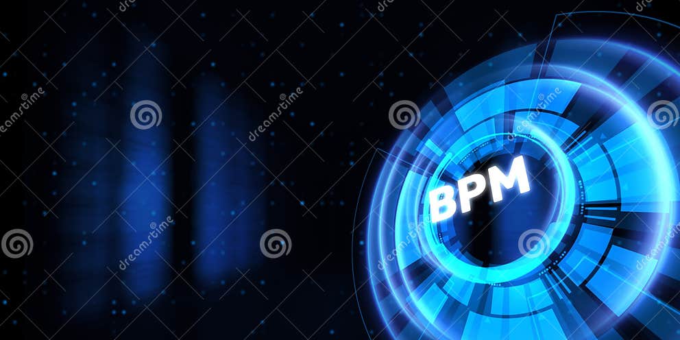 BPM Business Process Management Technology Concept Illustration Stock ...