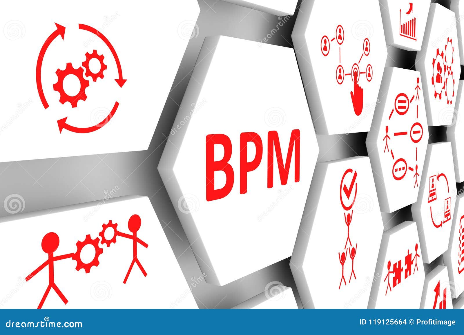 BPM concept cell stock illustration. Illustration of abstraction ...