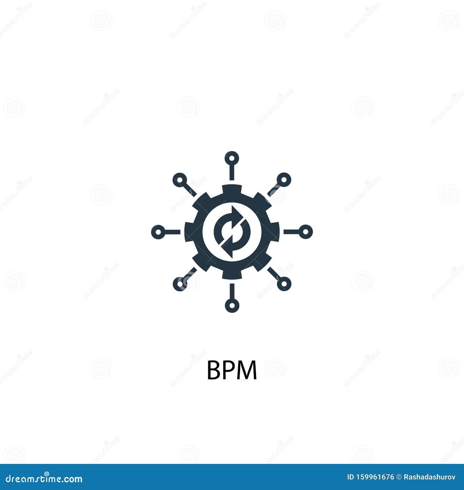 BPM Icon. Simple Element Illustration Stock Vector - Illustration of ...