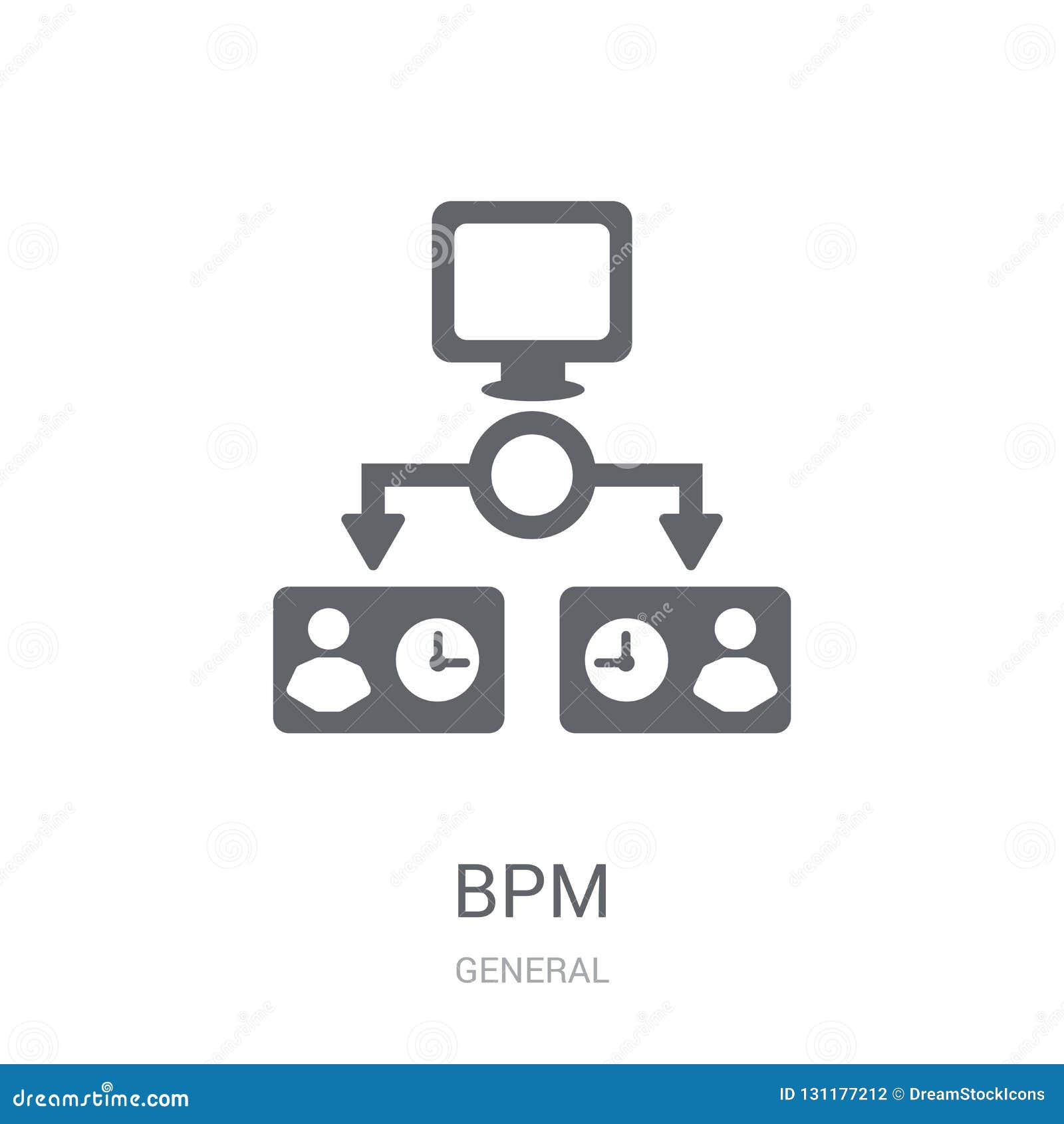 Bpm Icon. Trendy Bpm Logo Concept on White Background from General ... Bpm Icon. Trendy Bpm Logo Concept on White Background from General ...