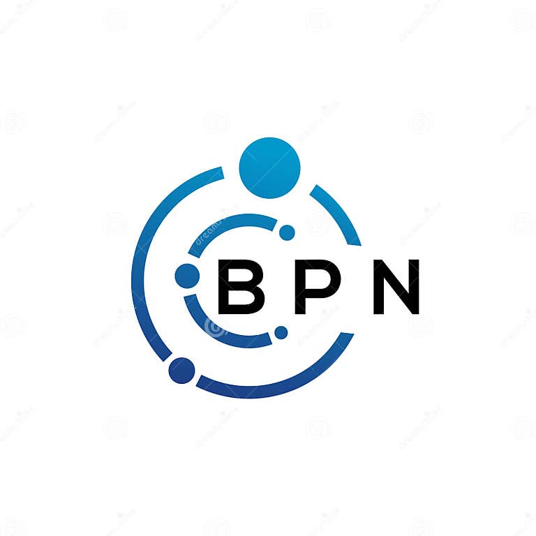 BPN Letter Logo Design on White Background. BPN Creative Initials ...