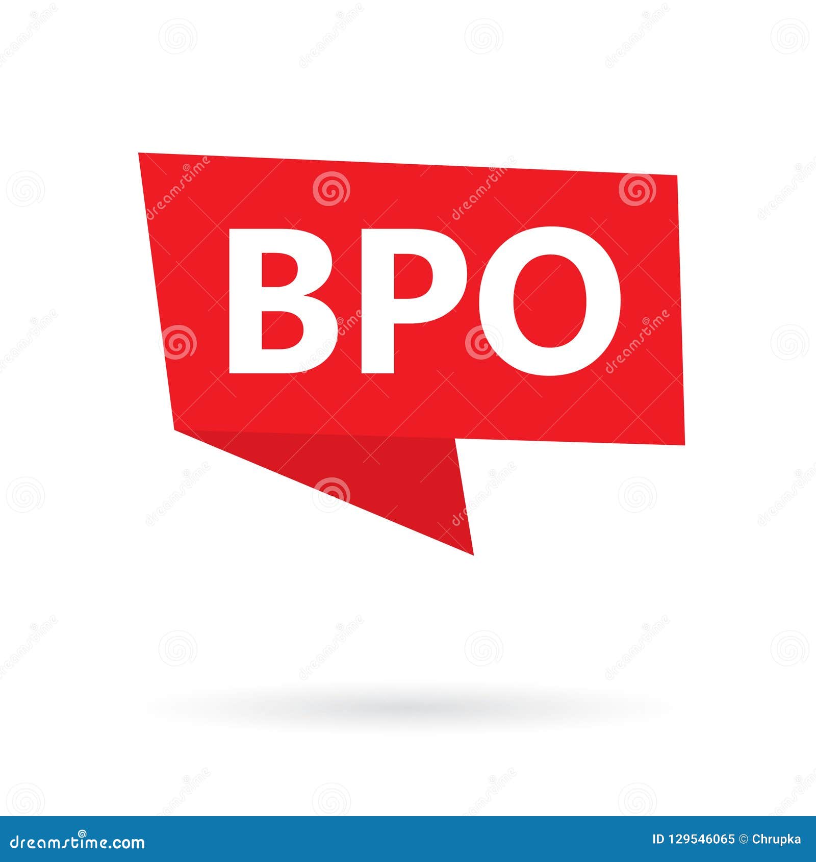 BPO Business Process Outsourcing Acronym on a Sticker Stock Vector ...