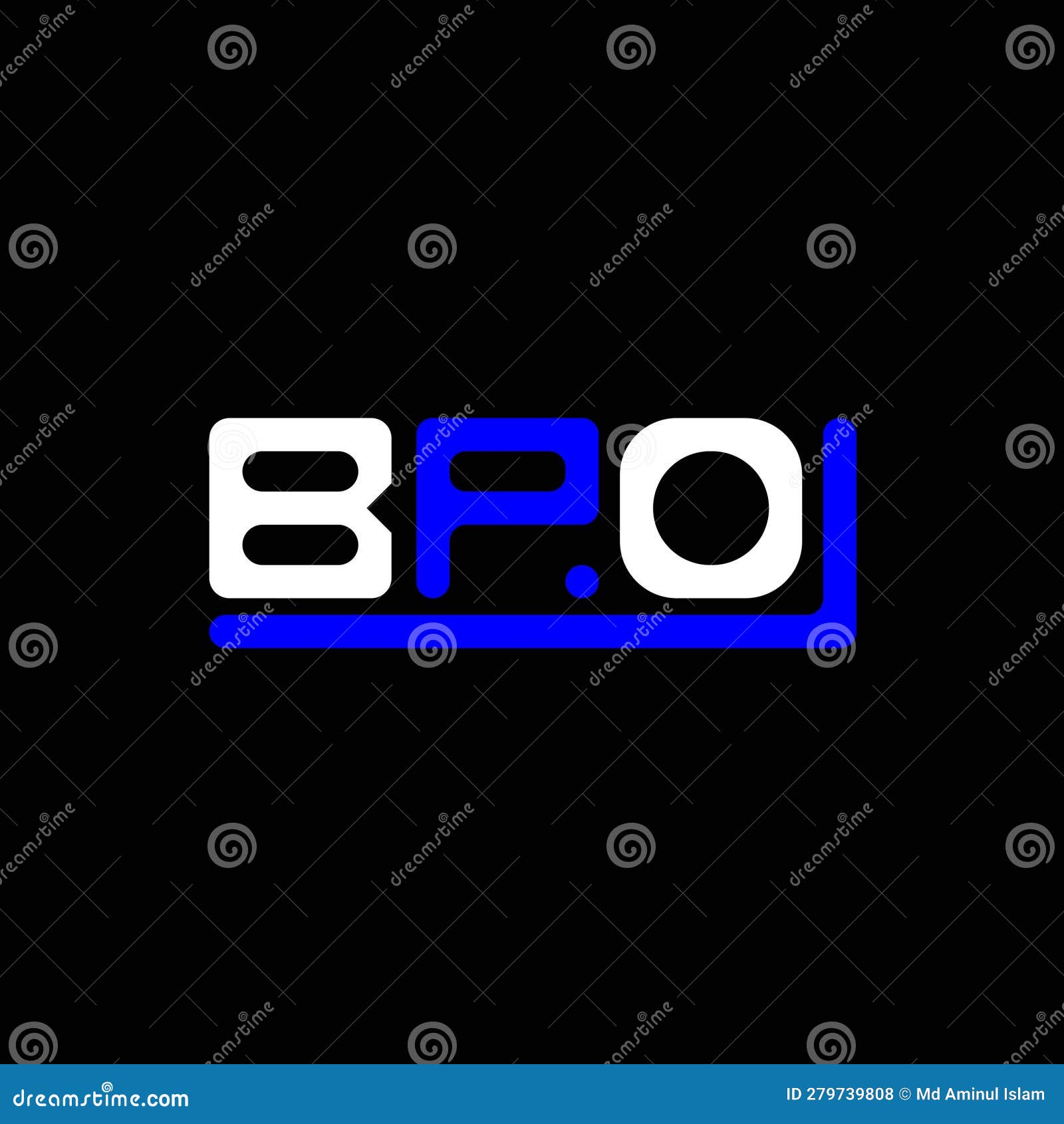 BPO Letter Logo Creative Design with Vector Graphic, BPO Stock Vector ...