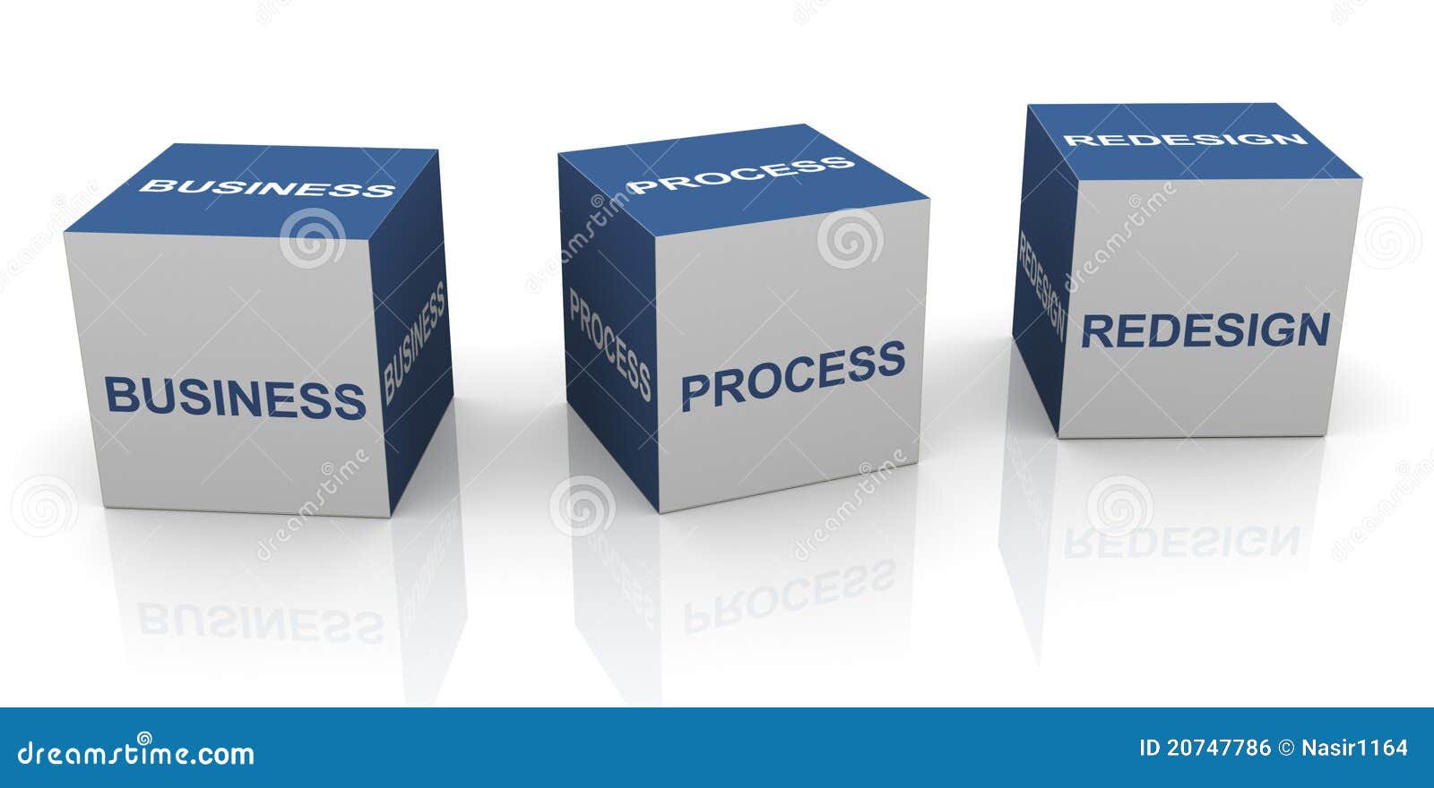 BPR - Business Process Redesign Stock Illustration - Illustration of ...