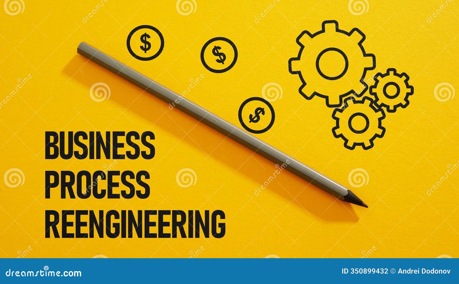 BPR Business Process Reengineering is Shown Using the Text Stock Photo ...