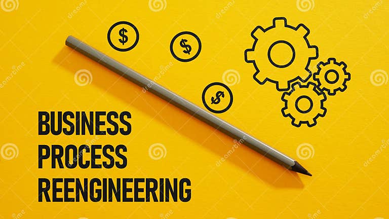 BPR Business Process Reengineering is Shown Using the Text Stock Photo ...