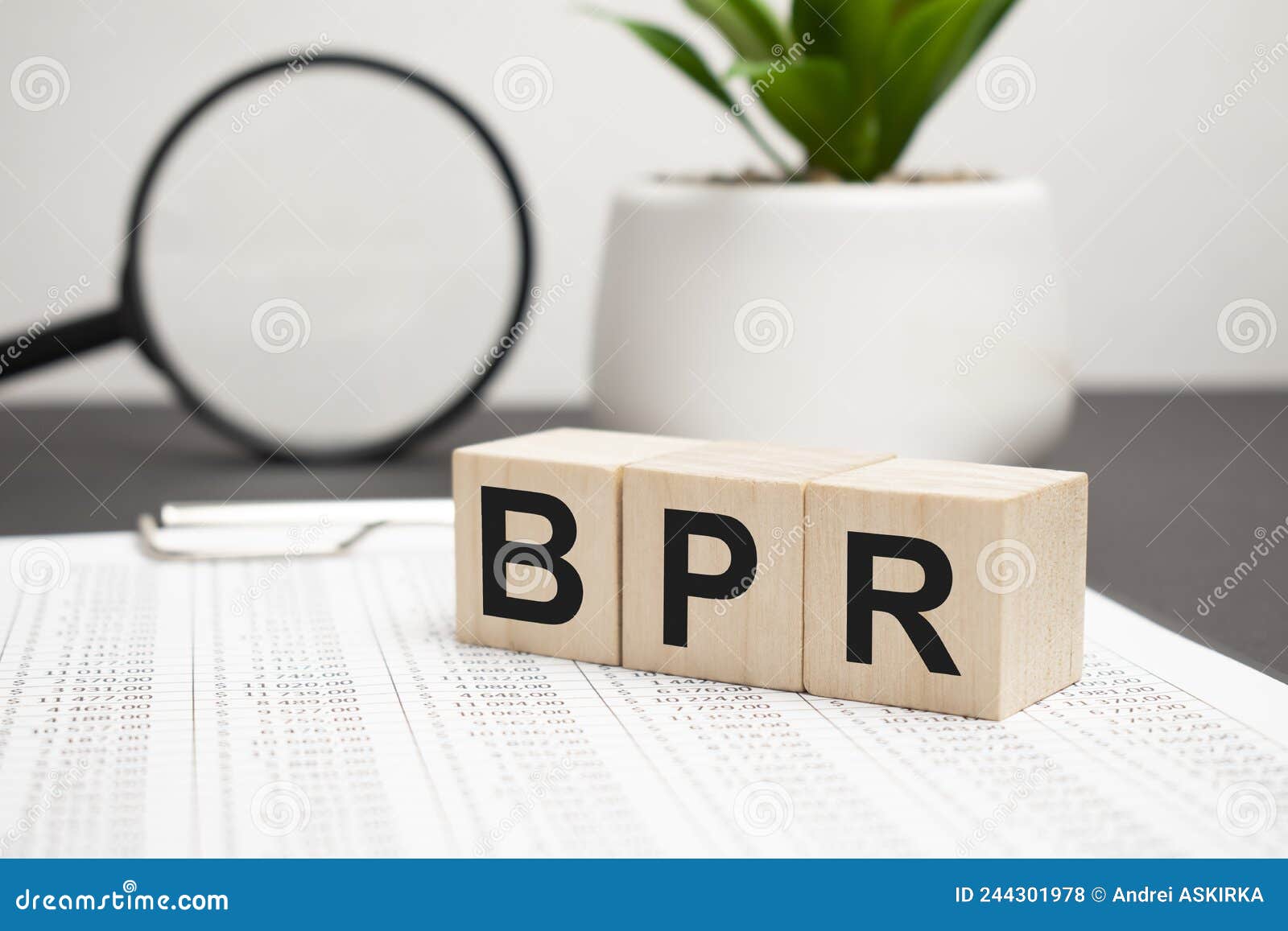 BPR Business Process. Text on Wood Cubes Stock Photo - Image of ideas ...