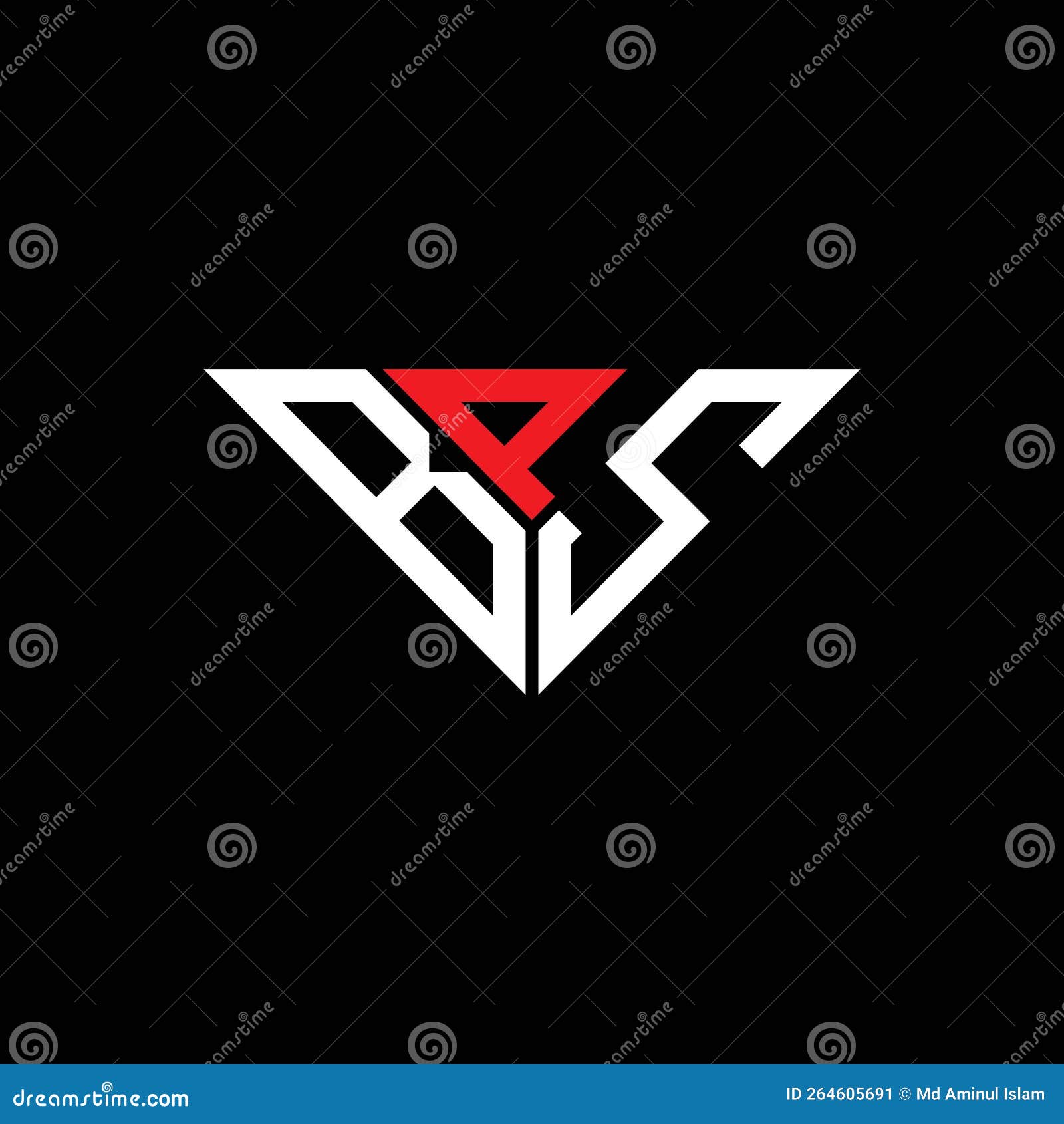 BPS Letter Logo Creative Design with Vector Graphic, Stock Vector ...