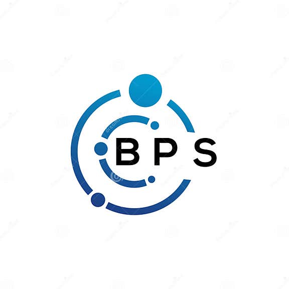 BPS Letter Logo Design on White Background. BPS Creative Initials ...