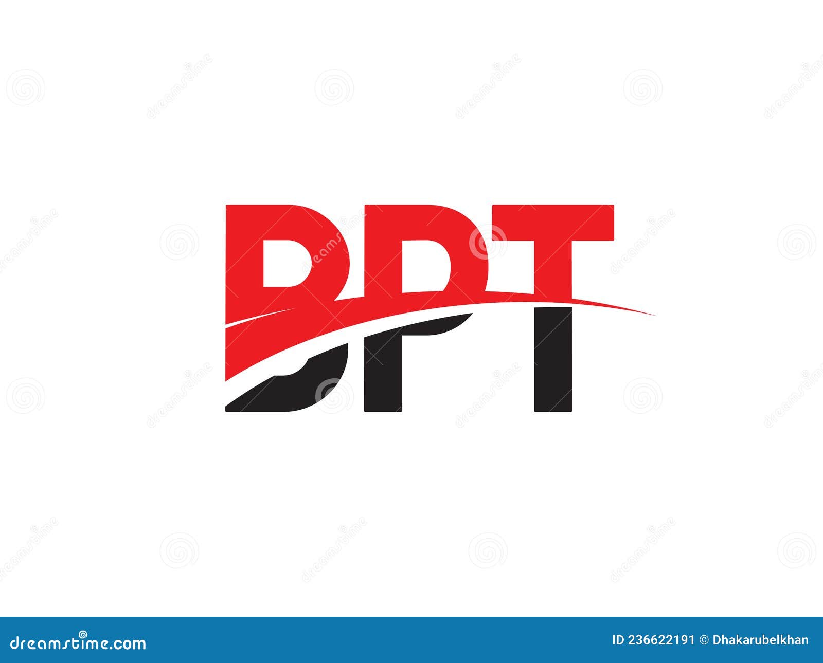 BPT Letter Initial Logo Design Vector Illustration Stock Vector ...