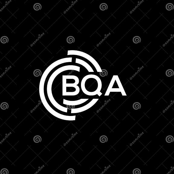 BQA Letter Logo Design on Black Background. BQA Creative Initials ...