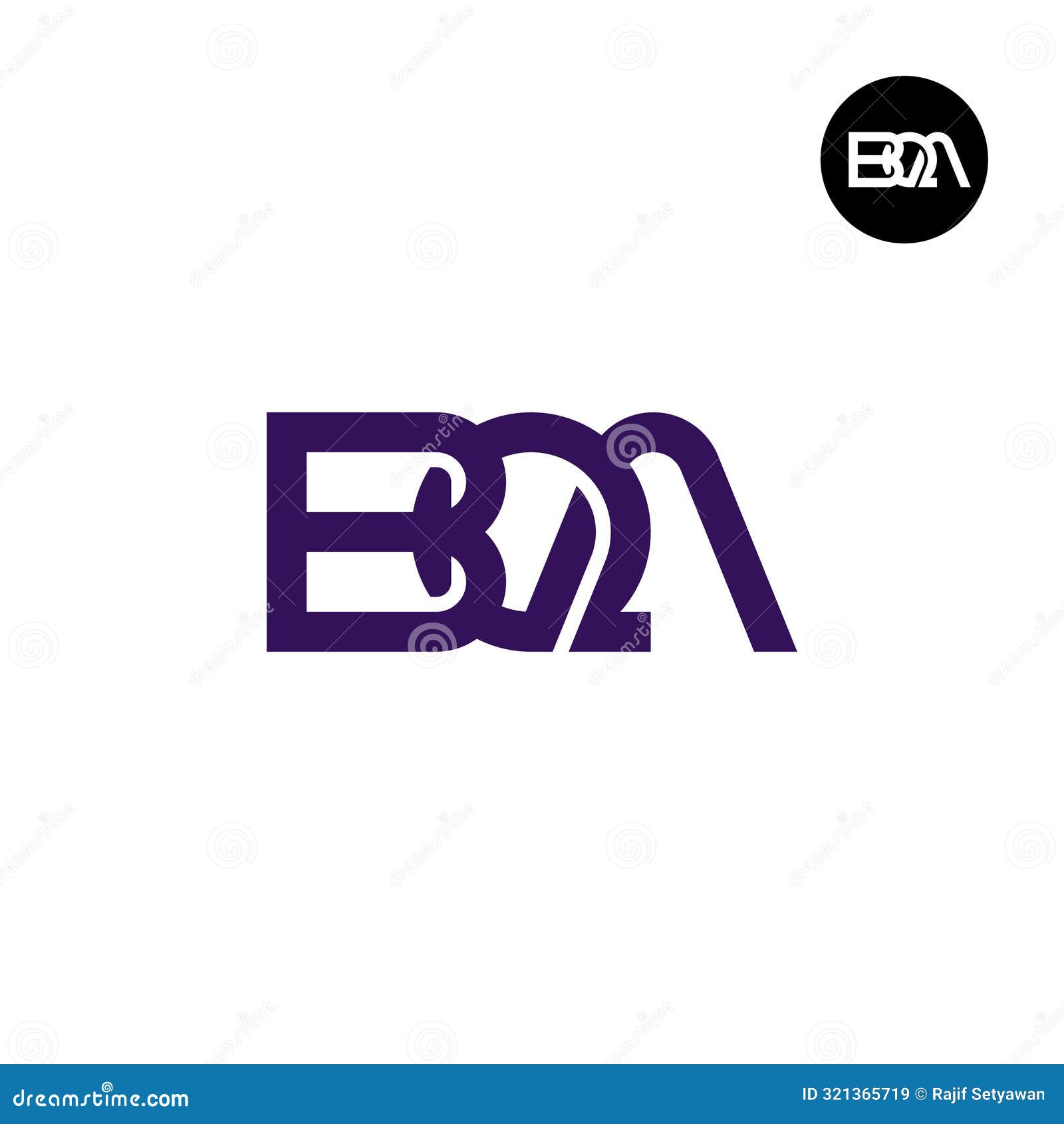 BQA Logo Letter Monogram Design Stock Vector - Illustration of modern ...