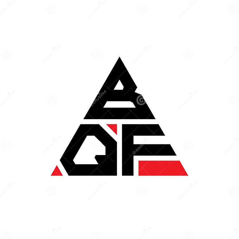 BQF Triangle Letter Logo Design with Triangle Shape. BQF Triangle Logo ...