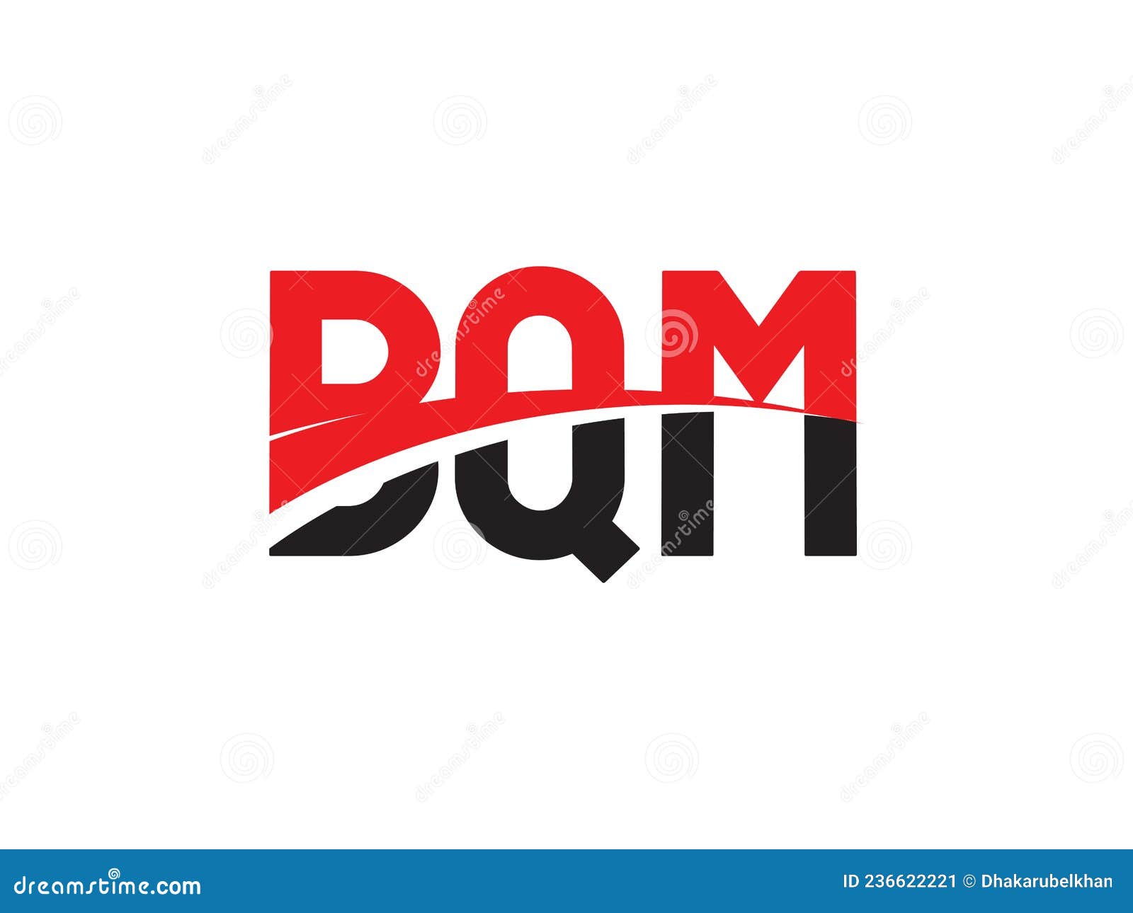 BQM Letter Initial Logo Design Vector Illustration Stock Vector ...