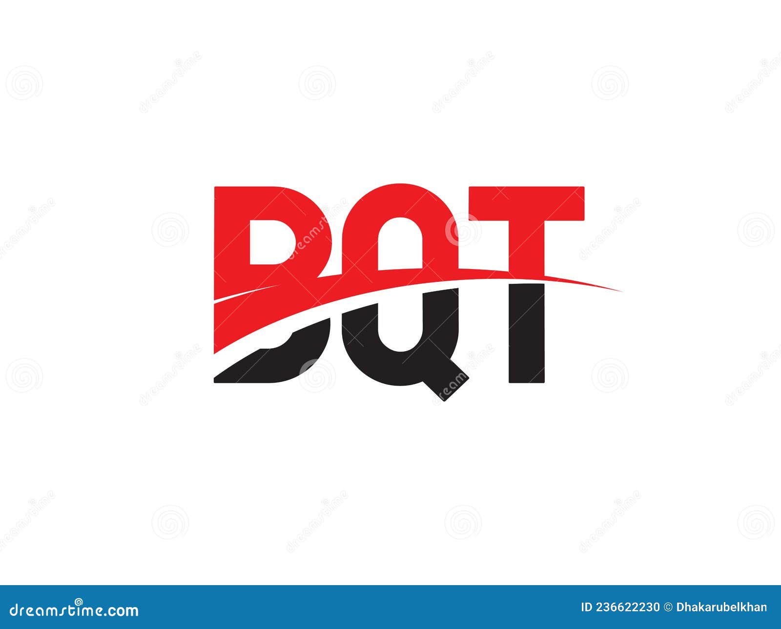 BQT Letter Initial Logo Design Vector Illustration Stock Vector ...