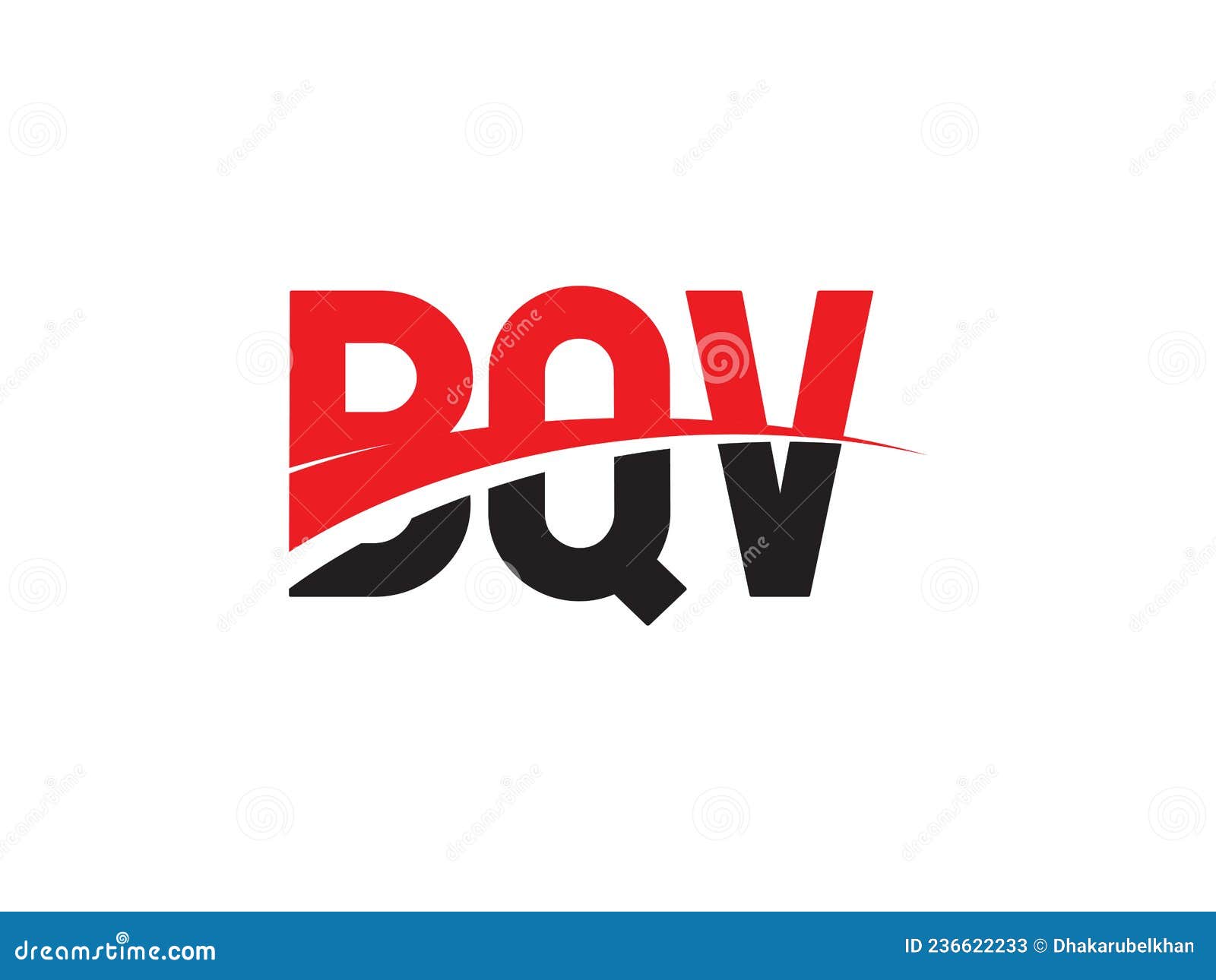 BQV Letter Initial Logo Design Vector Illustration Stock Vector ...