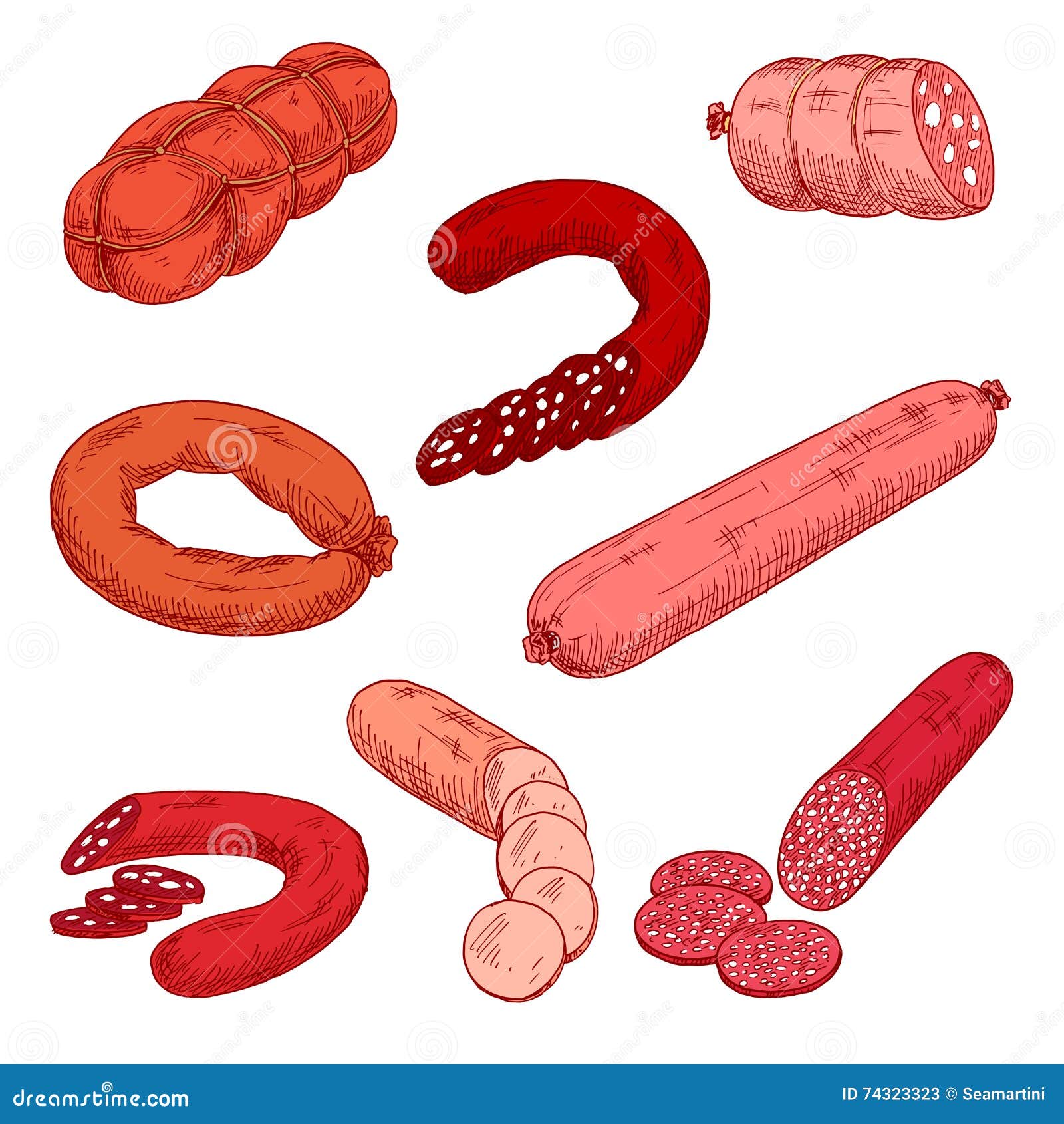 Kielbasa Stock Illustrationen, Vektoren, & Kliparts - 711 Stock ...