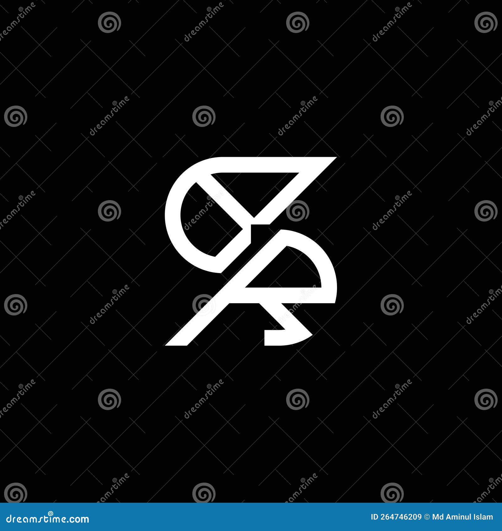 BR Letter Logo Creative Design with Vector Graphic Stock Illustration ...