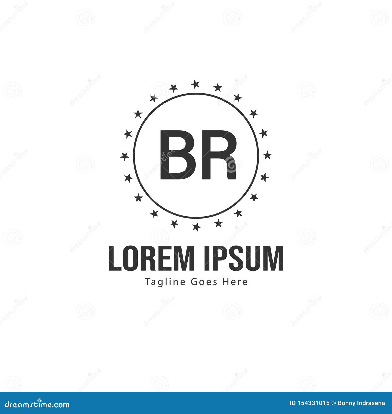 BR Letter Logo Design. Creative Modern BR Letters Icon Illustration ...
