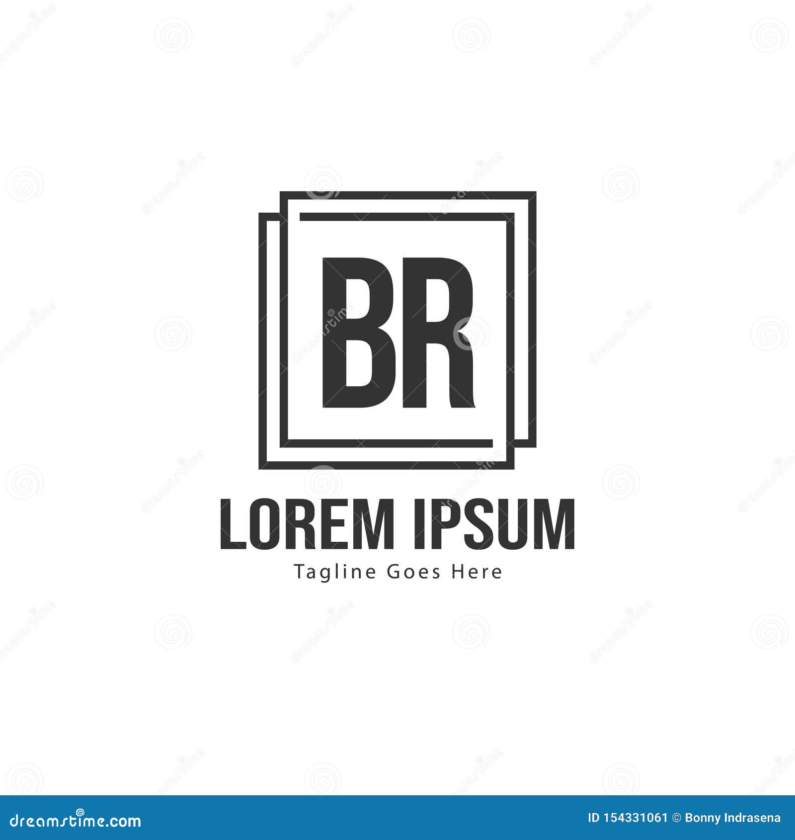 BR Letter Logo Design. Creative Modern BR Letters Icon Illustration ...