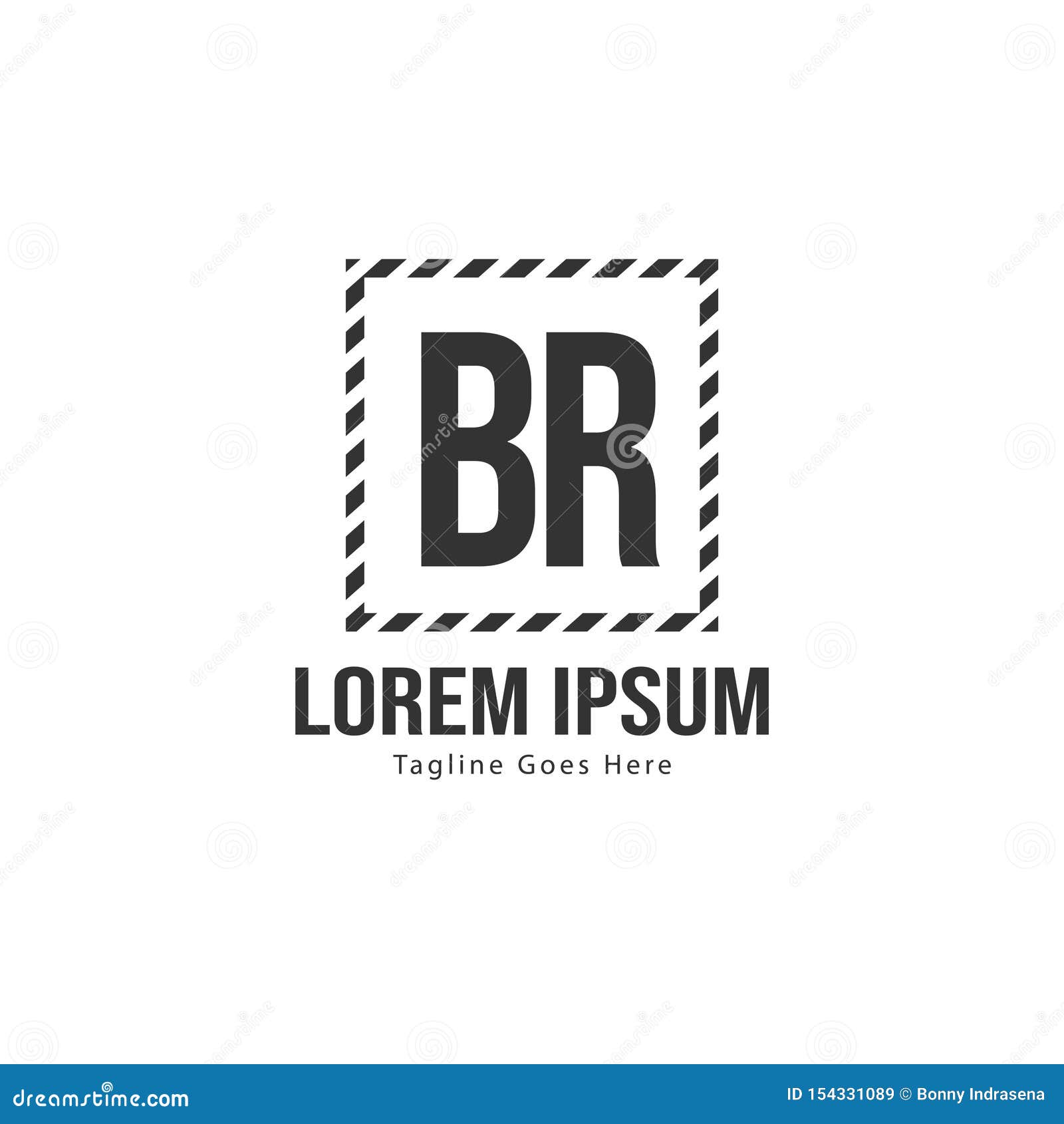 BR Letter Logo Design. Creative Modern BR Letters Icon Illustration ...