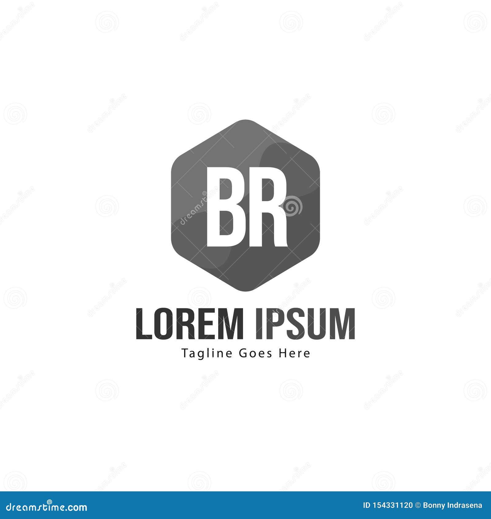 BR Letter Logo Design. Creative Modern BR Letters Icon Illustration ...