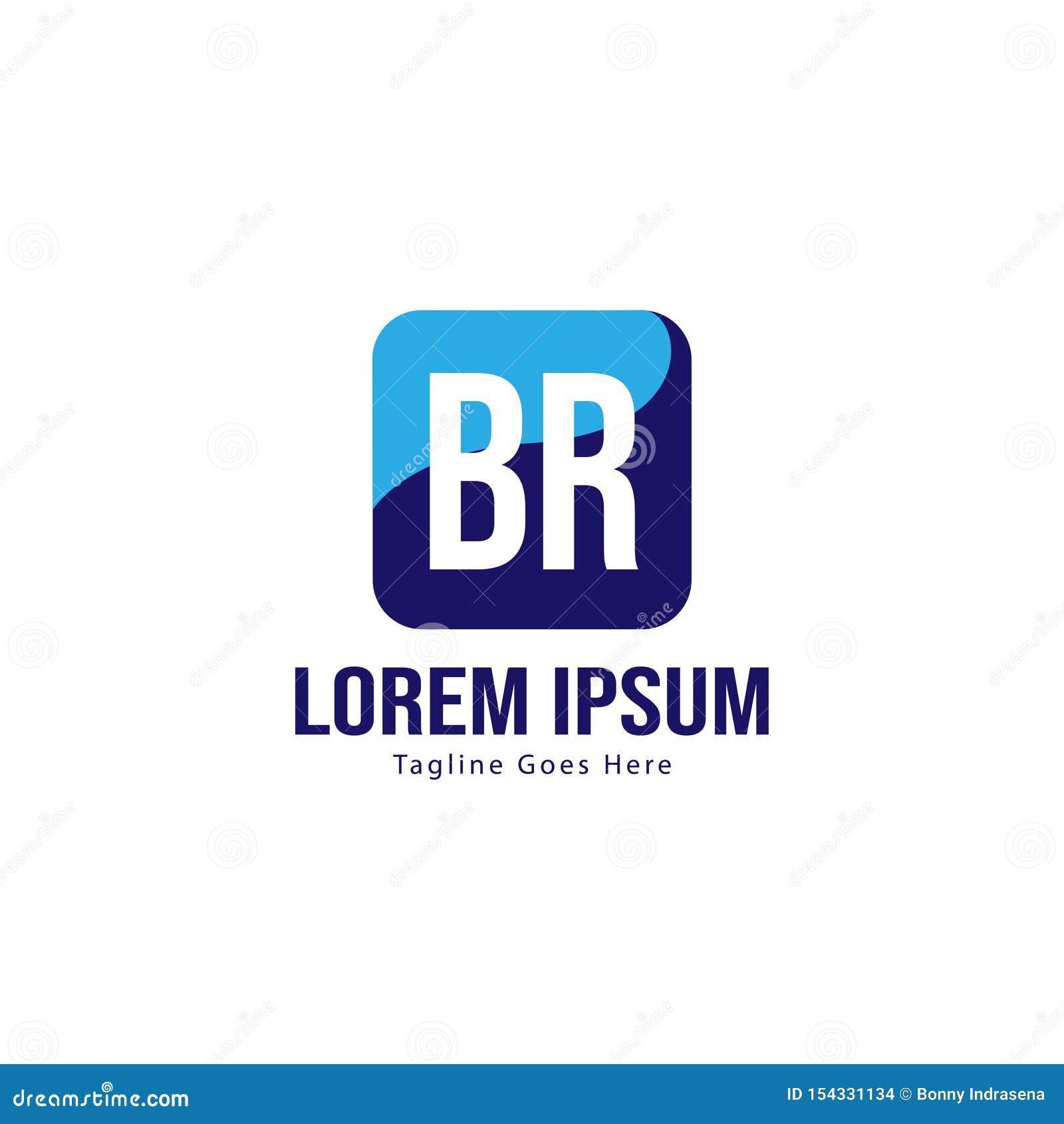 BR Letter Logo Design. Creative Modern BR Letters Icon Illustration ...