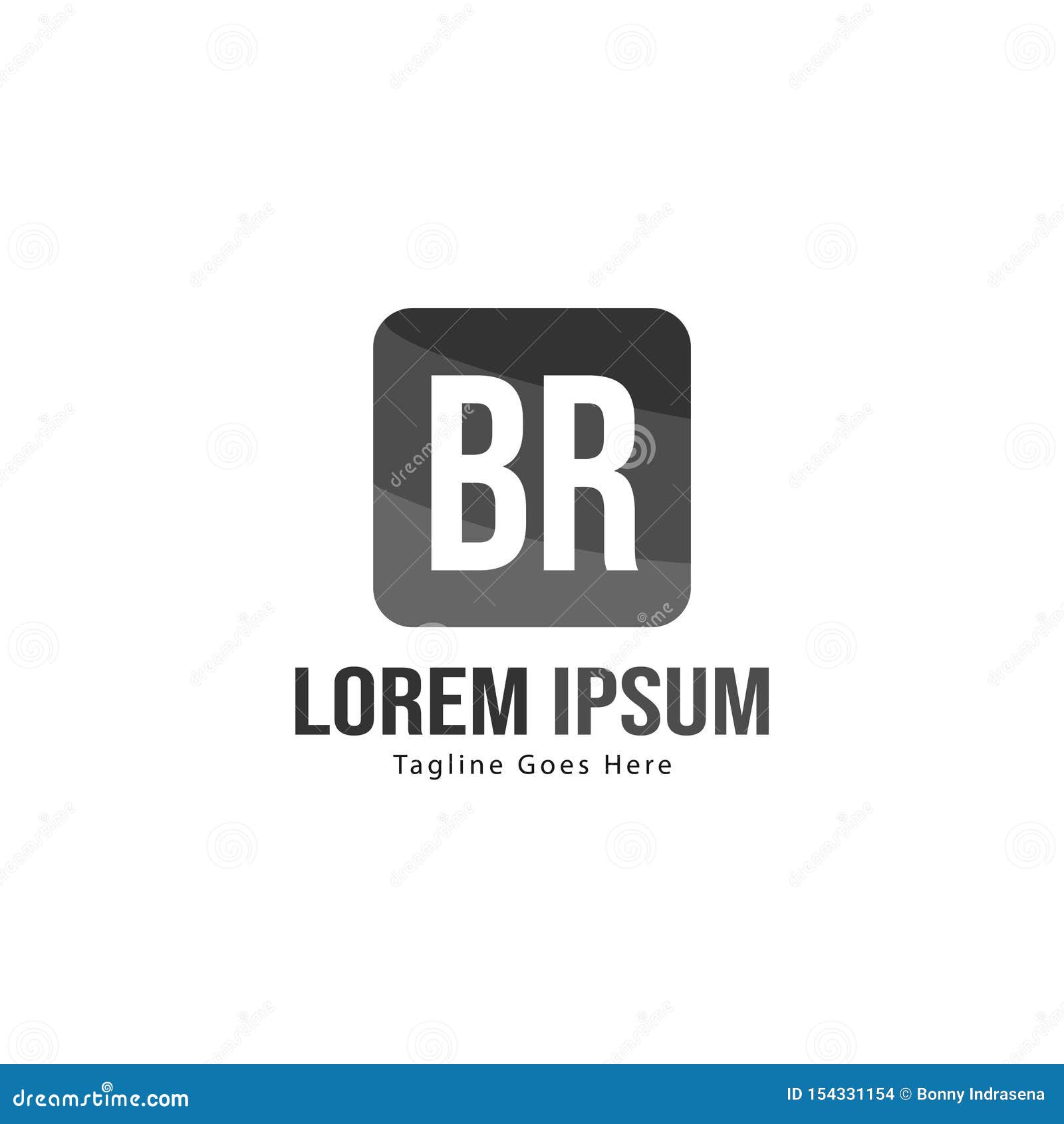 BR Letter Logo Design. Creative Modern BR Letters Icon Illustration ...