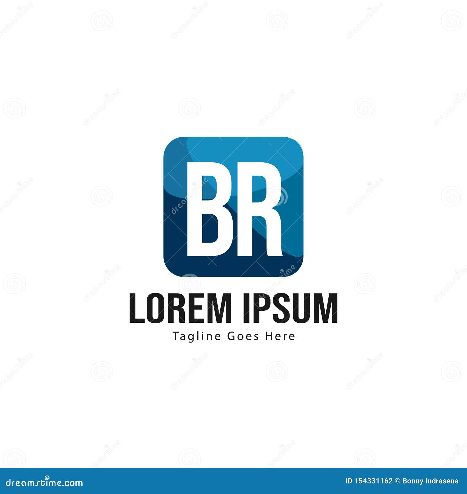 BR Letter Logo Design. Creative Modern BR Letters Icon Illustration ...