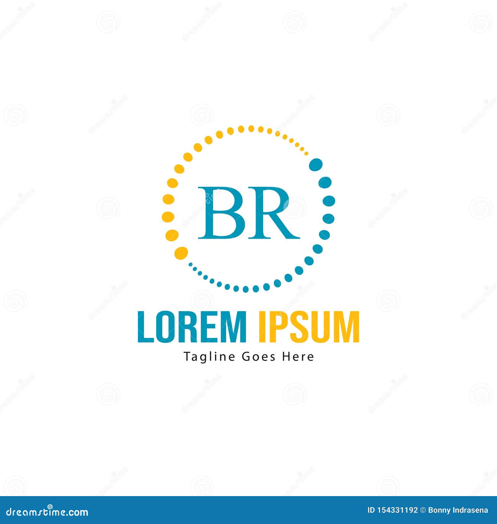 BR Letter Logo Design. Creative Modern BR Letters Icon Illustration ...