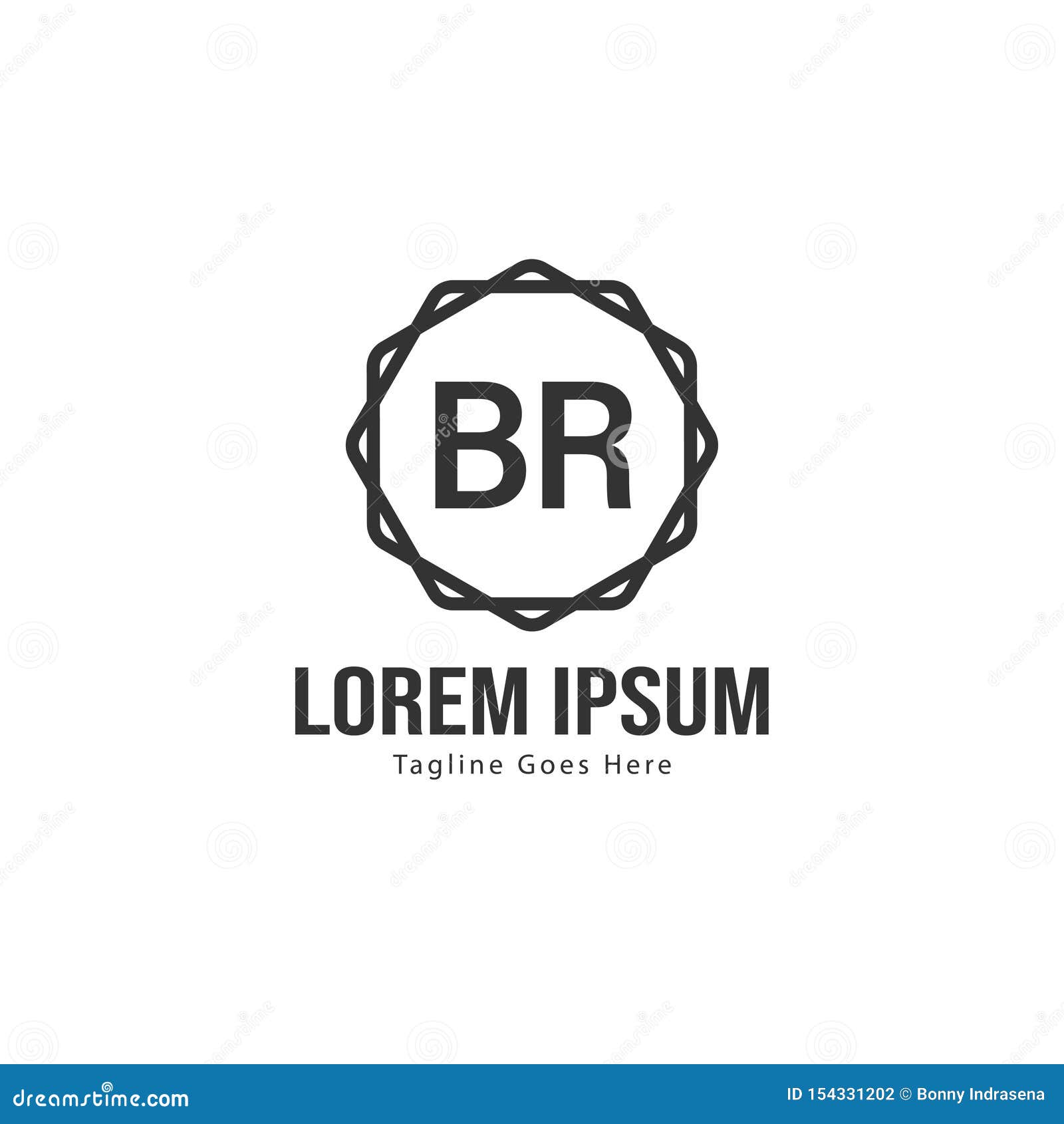 BR Letter Logo Design. Creative Modern BR Letters Icon Illustration ...
