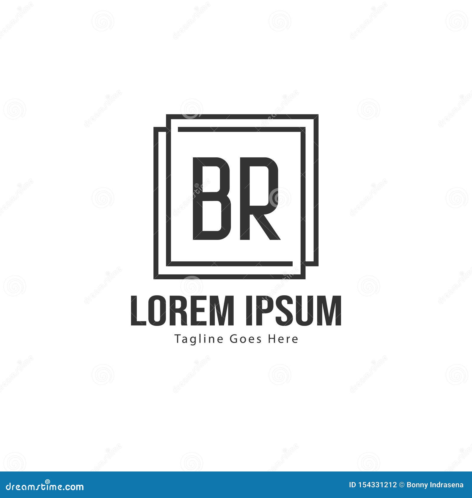 BR Letter Logo Design. Creative Modern BR Letters Icon Illustration ...
