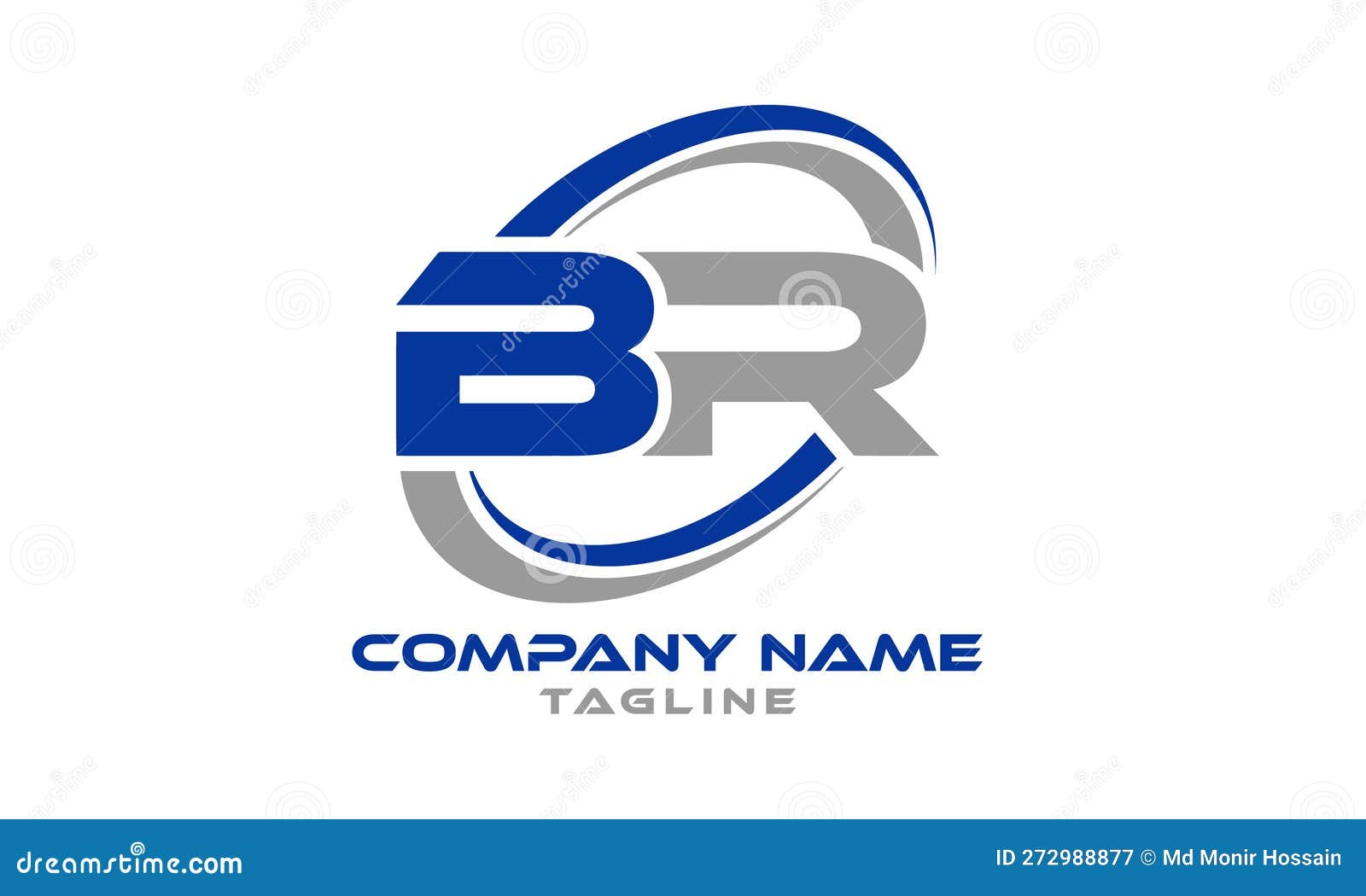 Br Typography Logo Design Alphabet Stock Vector - Illustration of sign ...