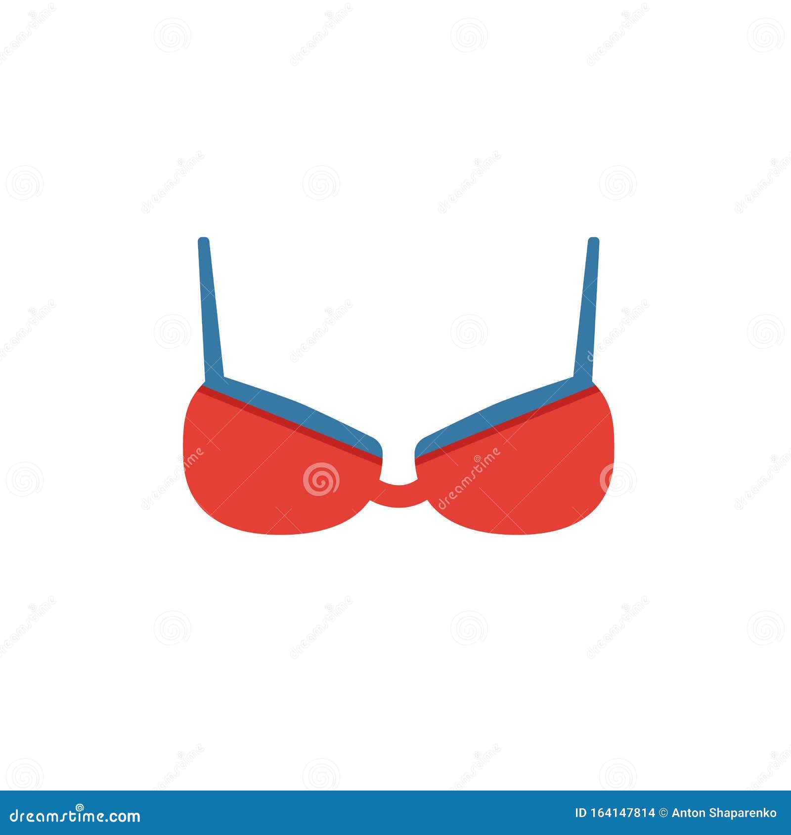 Bra Icon. Simple Flat Element from Clothes Collection Stock ...