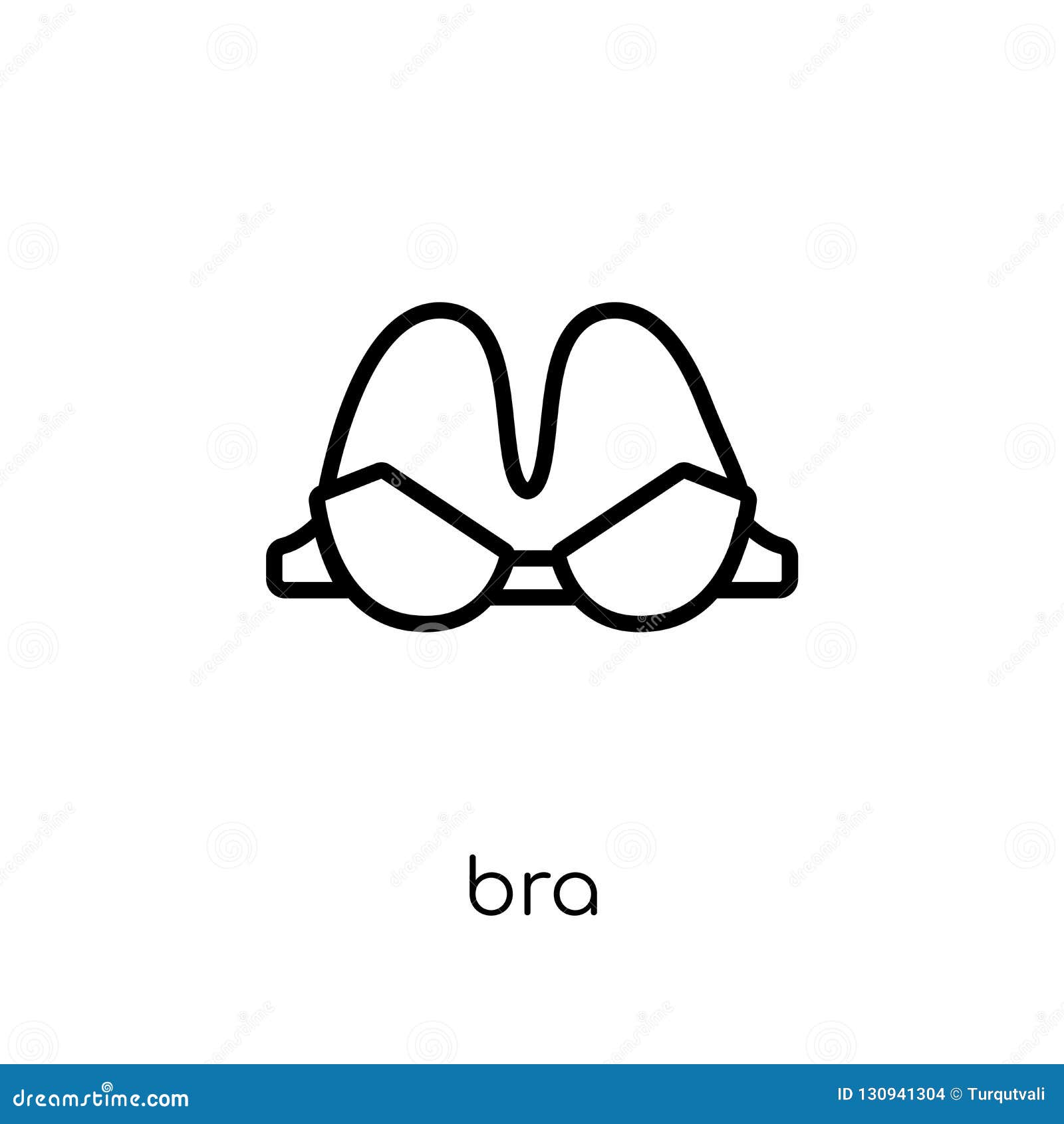 Bra icon from collection. stock vector. Illustration of concept - 130941304
