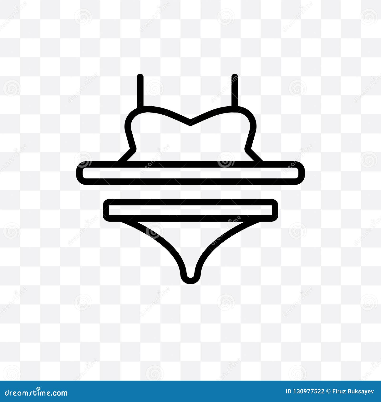 Bra & Knicker Linear Icon. Modern Outline Bra & Knicker Logo Con ...