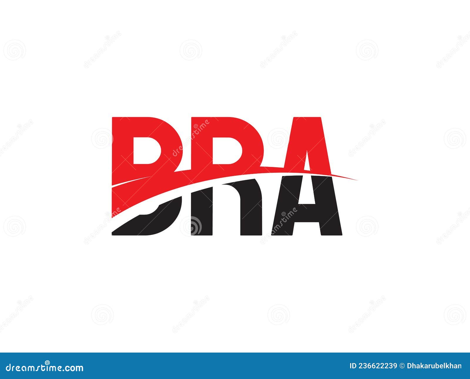 BRA Letter Initial Logo Design Vector Illustration Stock Vector ...