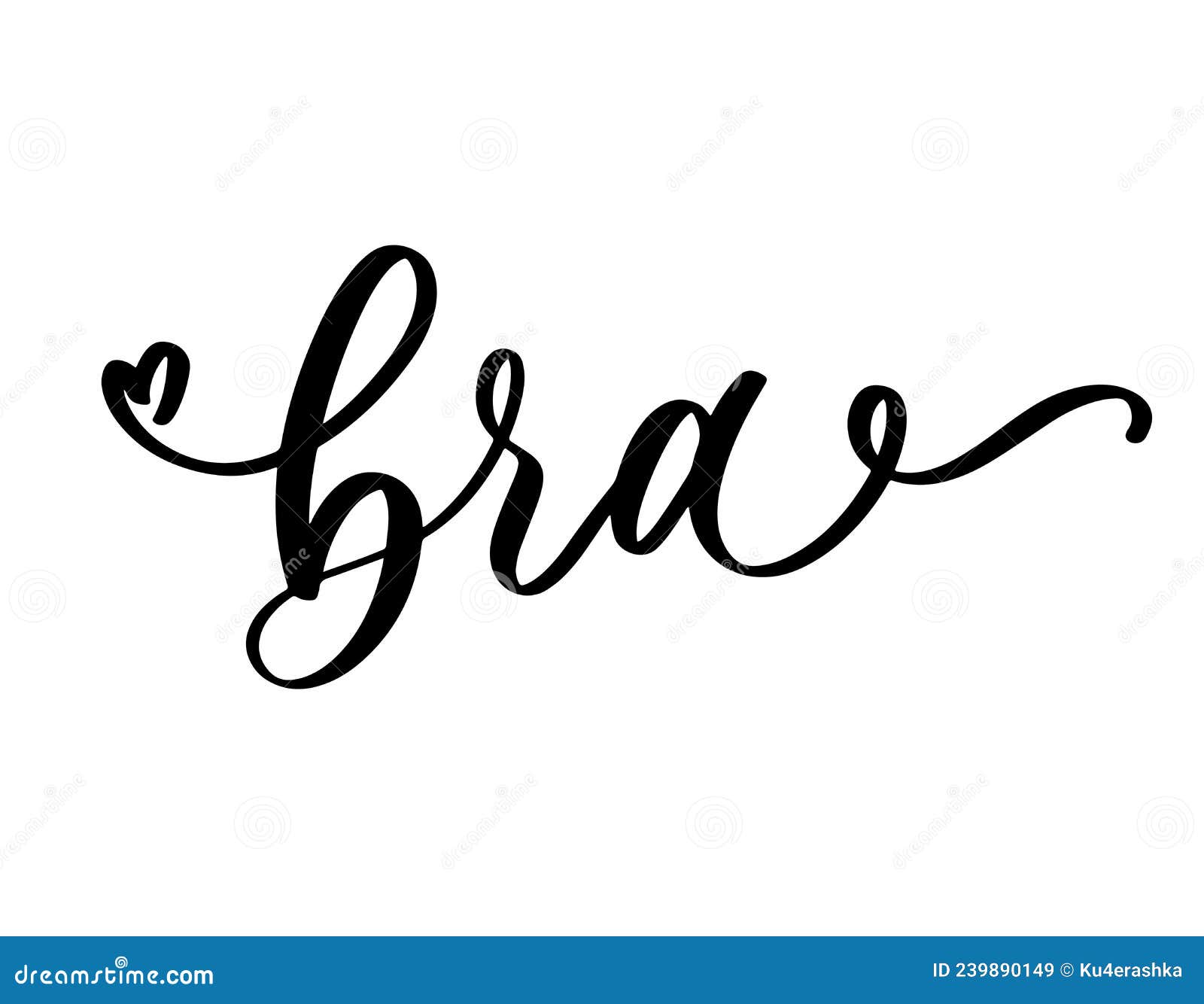 Bra Lettering Logo Lady Lingerie Template. Stock Vector - Illustration ...